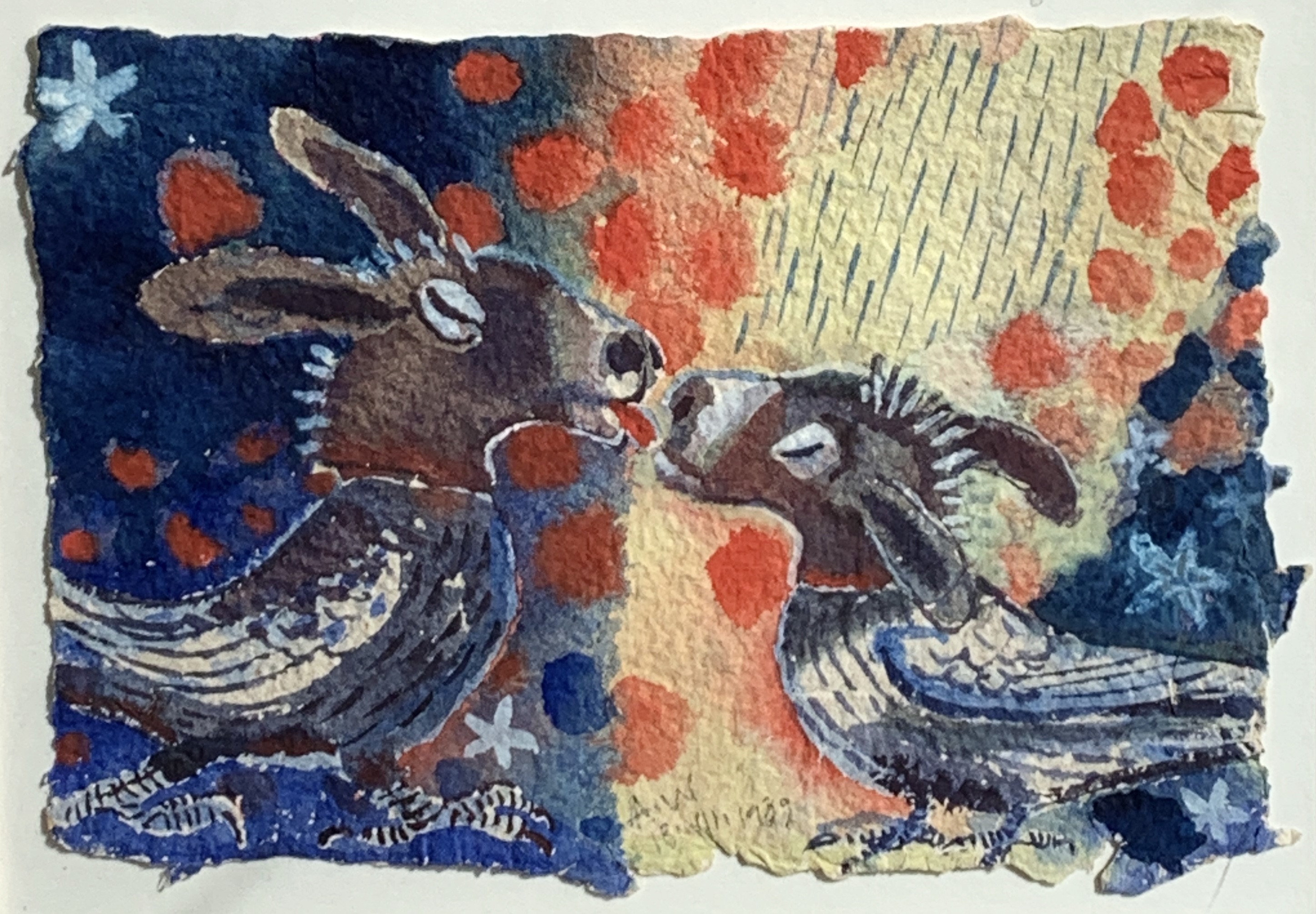 Lot 32 - Andrew WADDINGTON (1960) Kitty Watercolour