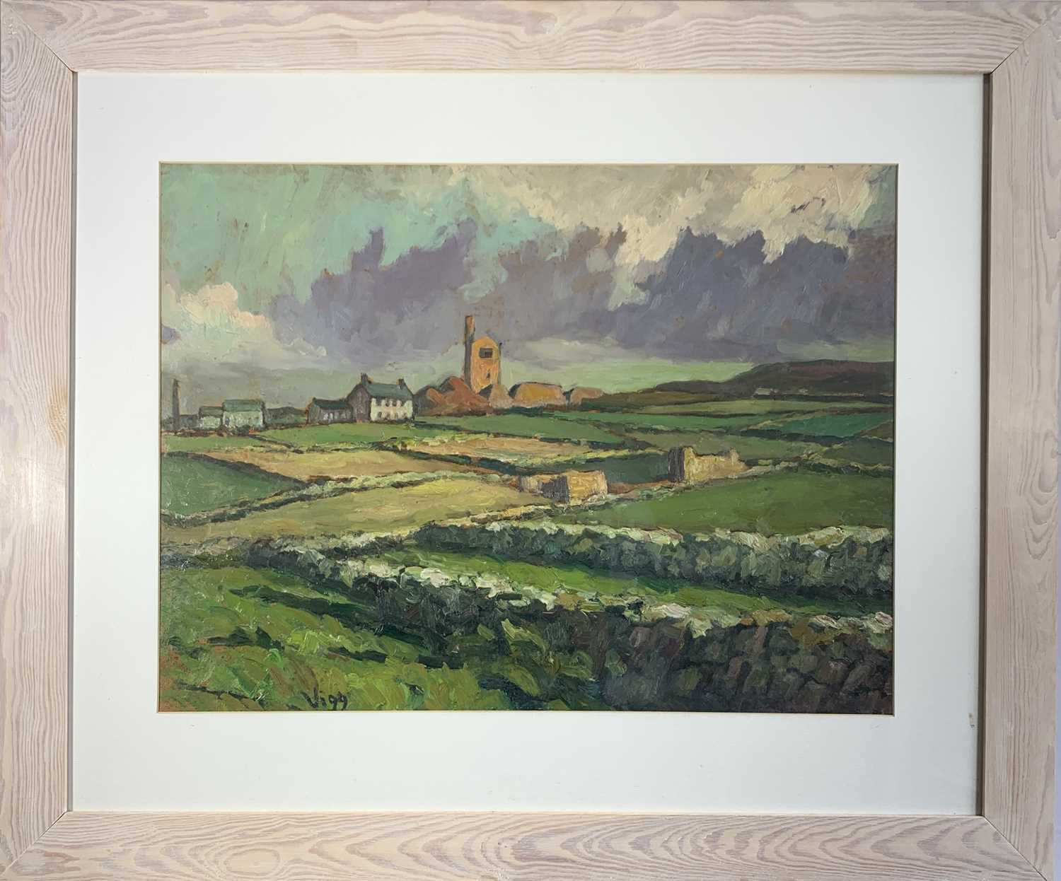 Lot 56 - Bob VIGG (1932-2001) Cornish Landscape Oil on