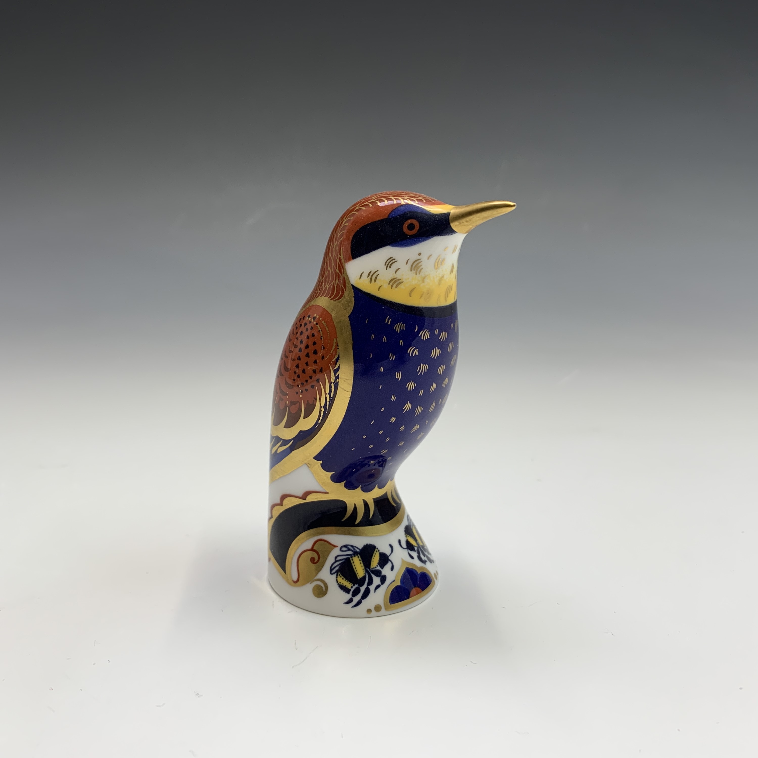 Lot 827 - Three Royal Crown Derby bird paperweights