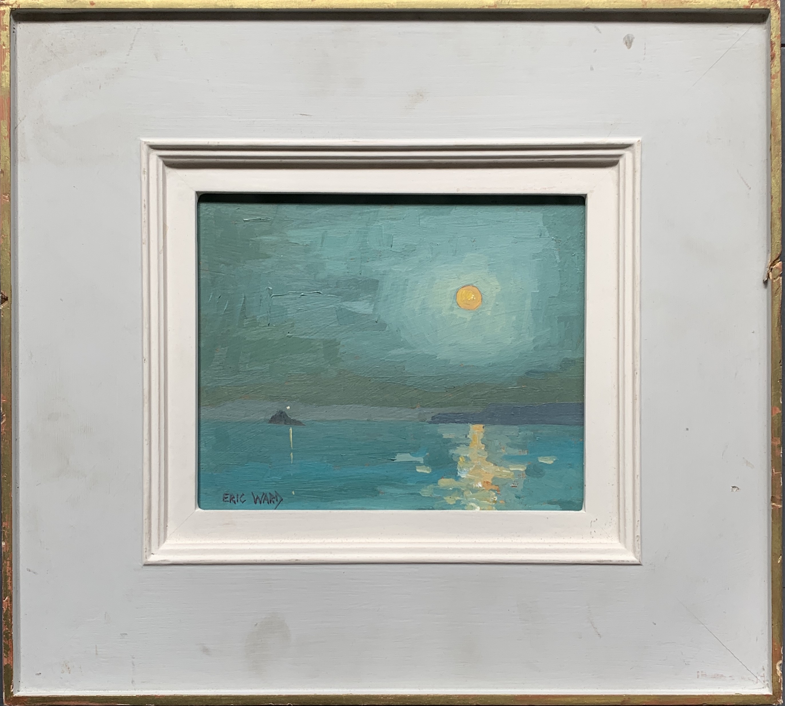 Lot 120 - Eric WARD (1945) Harvest Moon Over Godrevy
