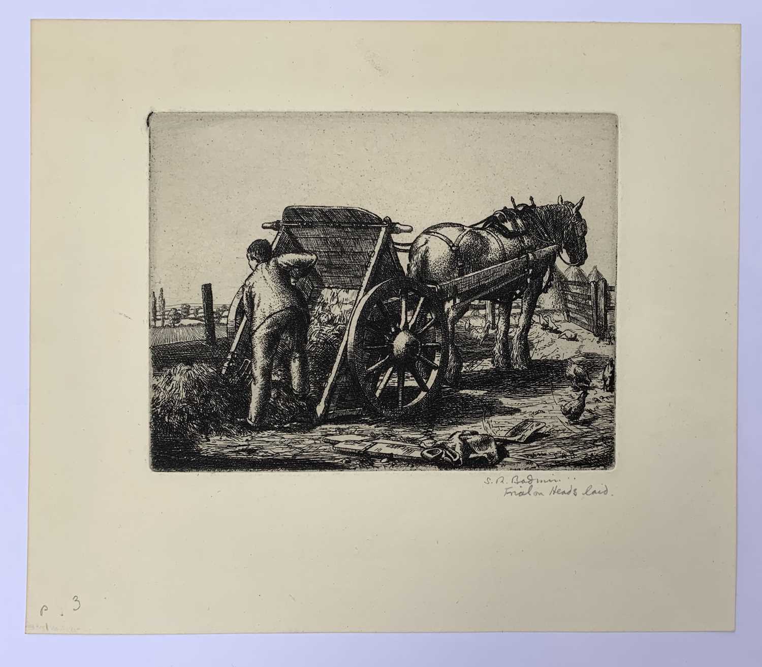 Lot 1362 - Stanley Roy BADMIN (1906-1989) The Tip Cart
