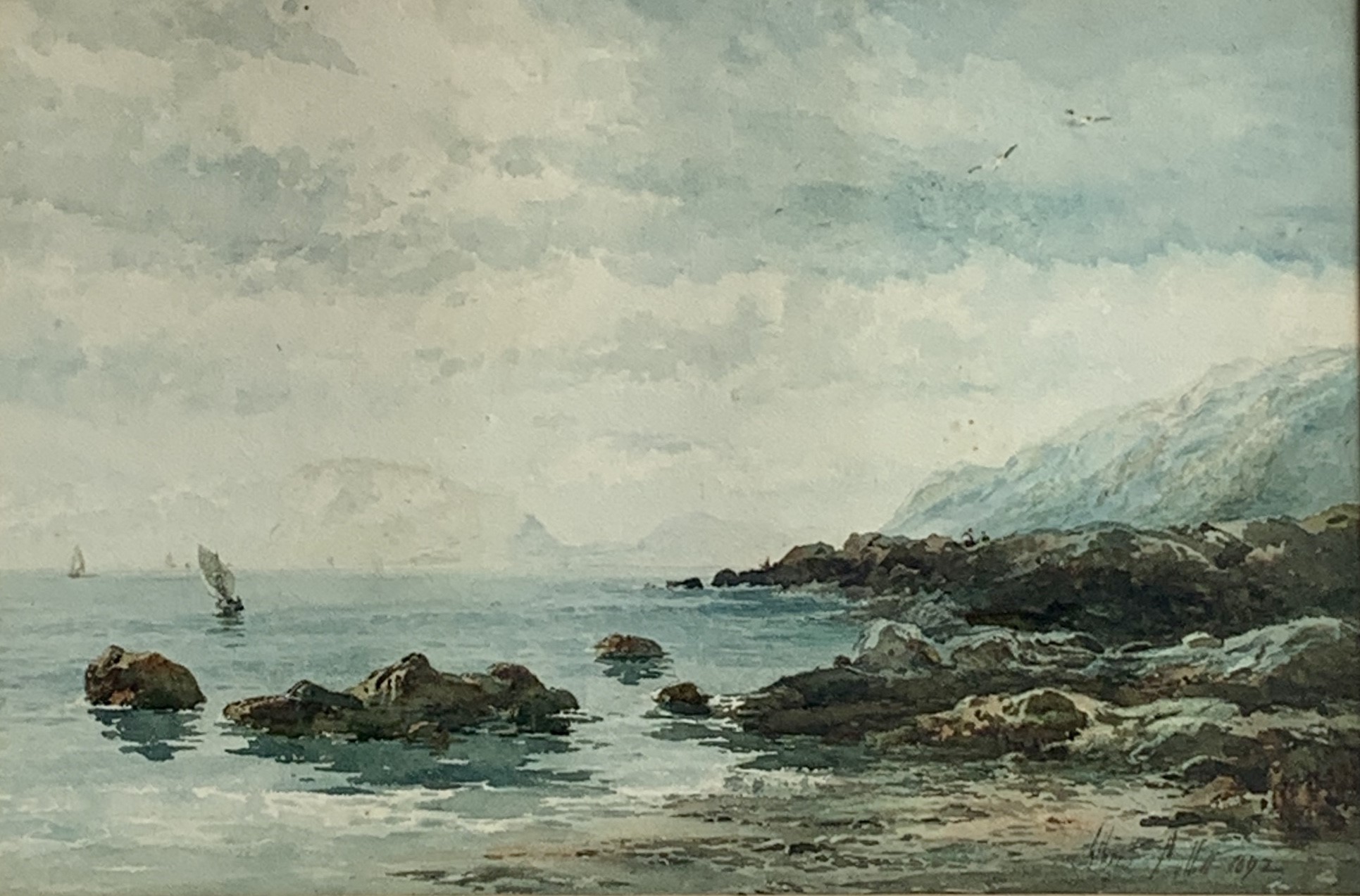 Lot 1220 - Albert POLLITT (1856-1926) Low Tide