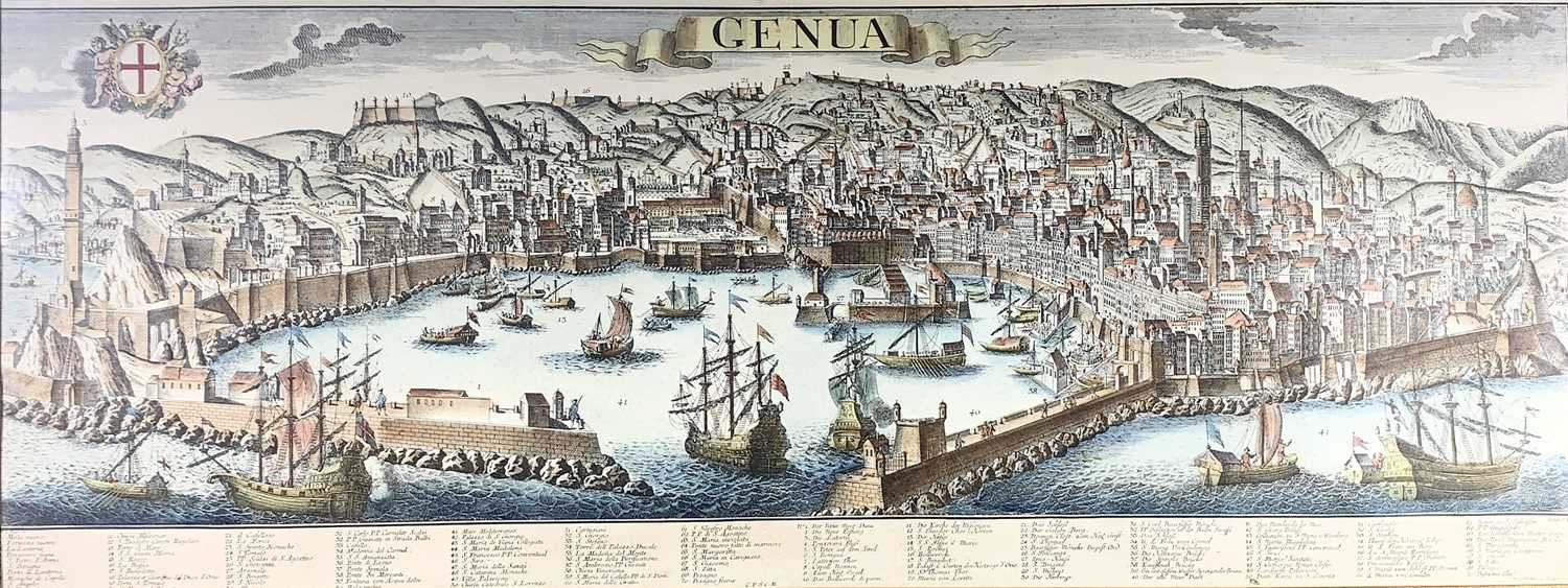 Lot 1337 - Map, handcoloured Georg BALTHASAR Probst.