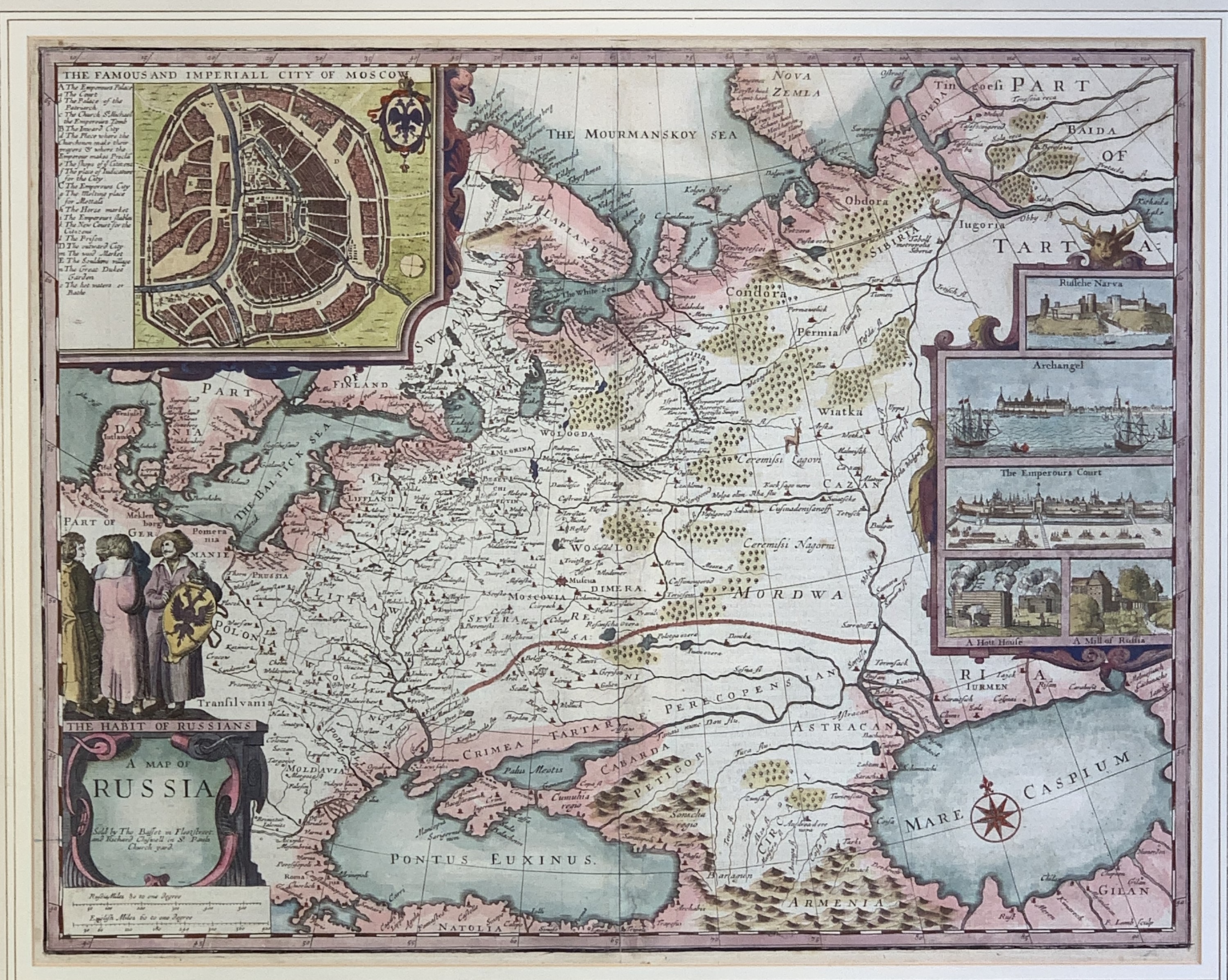 Lot 1345 - Map, handcoloured John SPEED (1552-1629) A