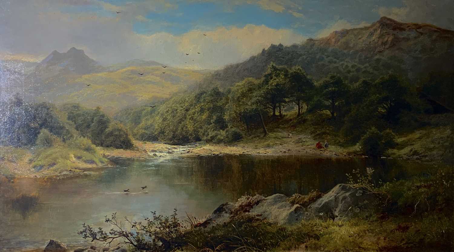 Lot 1207 - A J COLLIS On the Brathay, Looking to