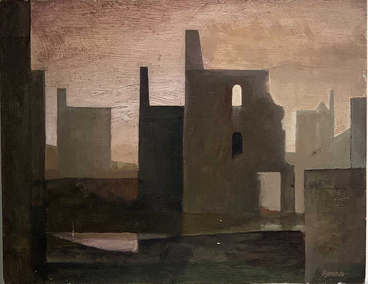Lot 295 - Ken SYMONDS (1927-2010) Minescape Oil on