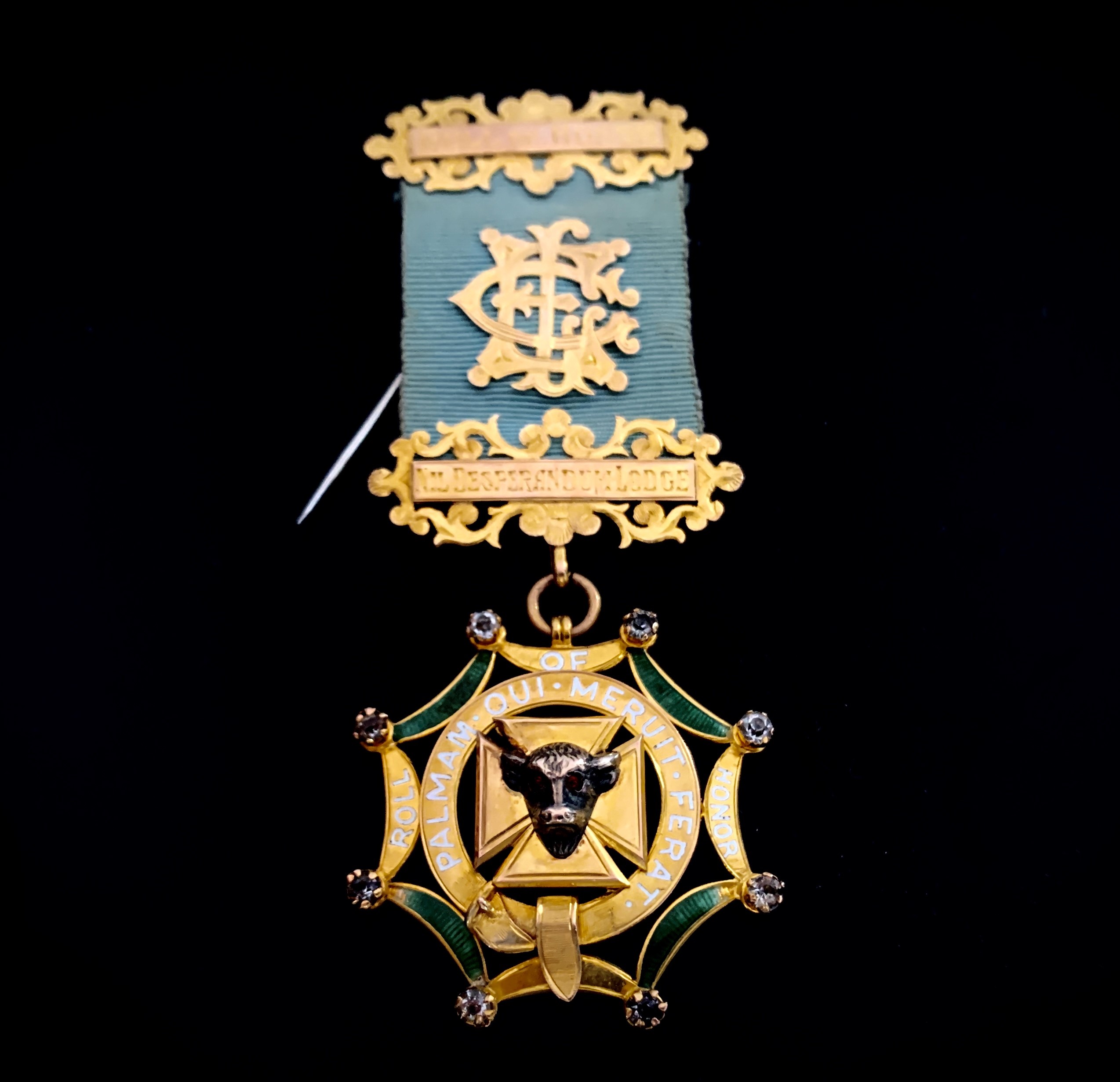 Lot 249 - RAOB Medals - 9ct gold (19gms) roll of Honor