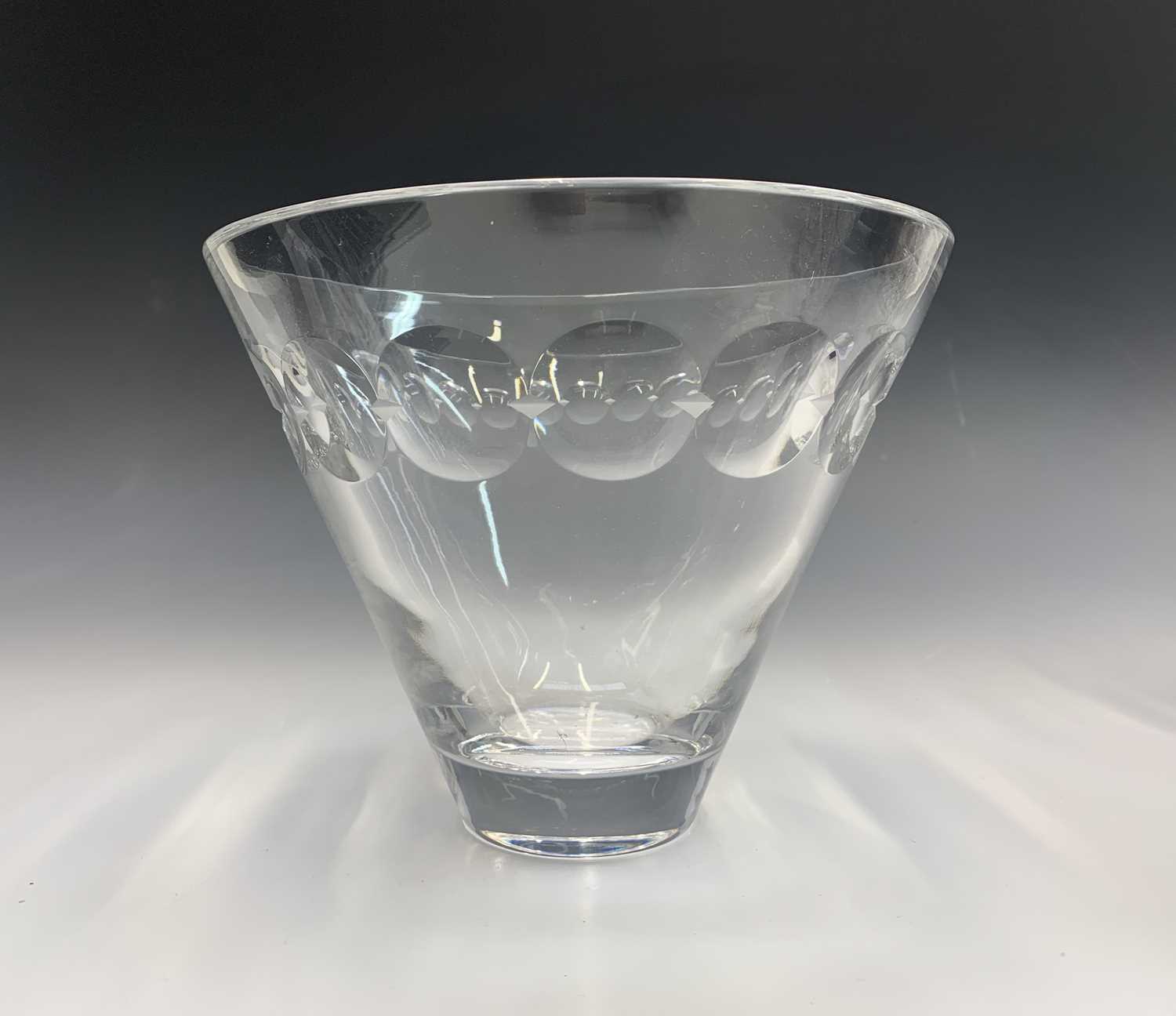 Lot 931 - A Stuart crystal vase, of tapered form with