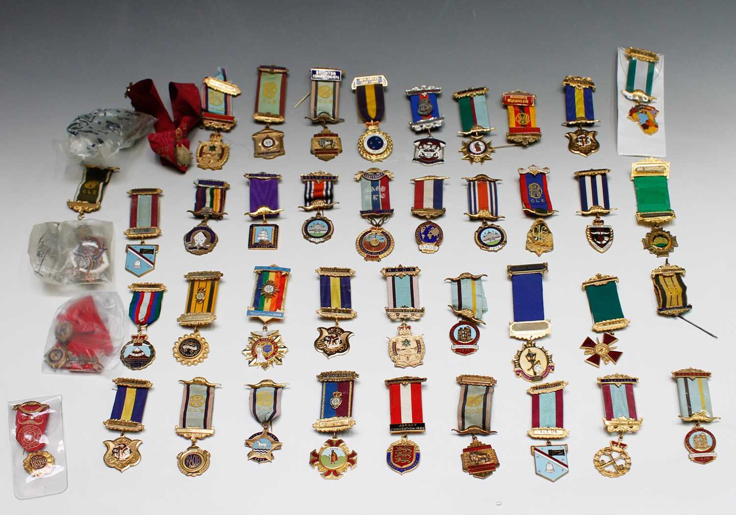 Lot 263 - RAOB Medals - In excess of 35 gilt brass