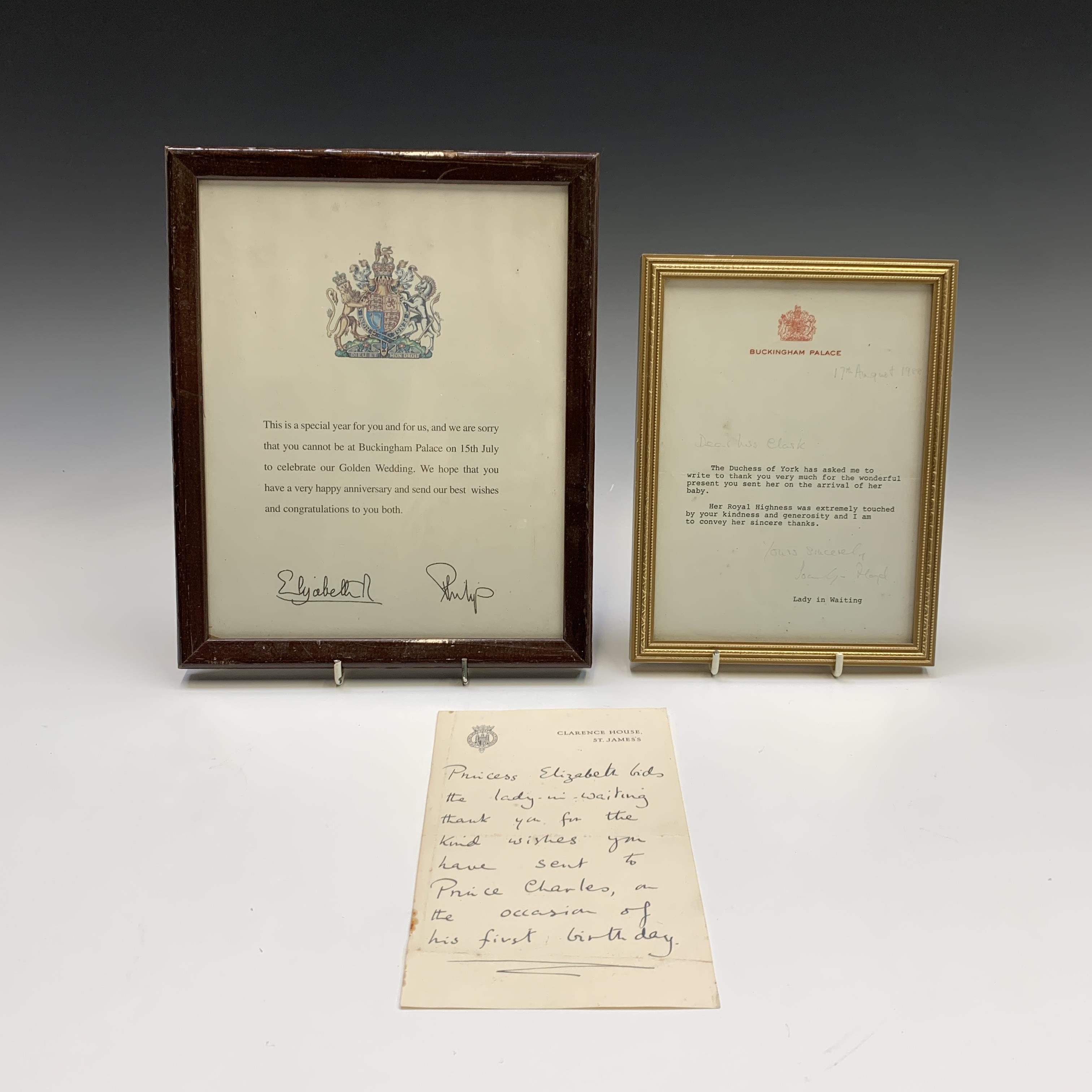 Lot 199 - Buckingham Palace, a 1988 signed letter from