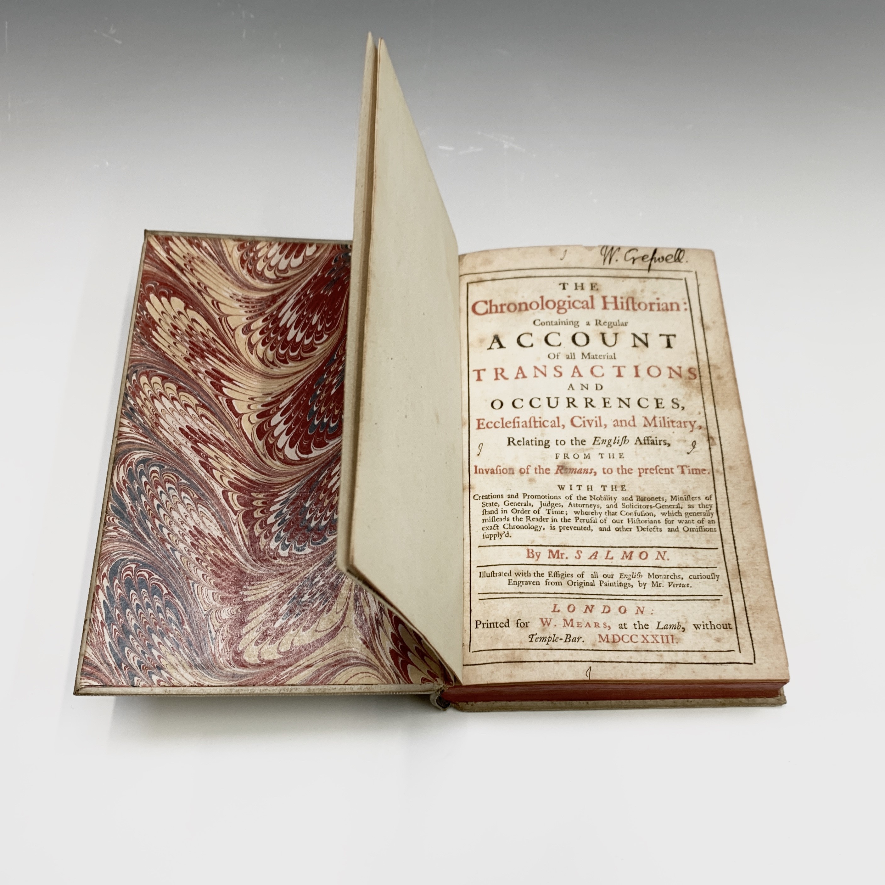 Lot 1246 - THOMAS SALMON "The Chronological Historian