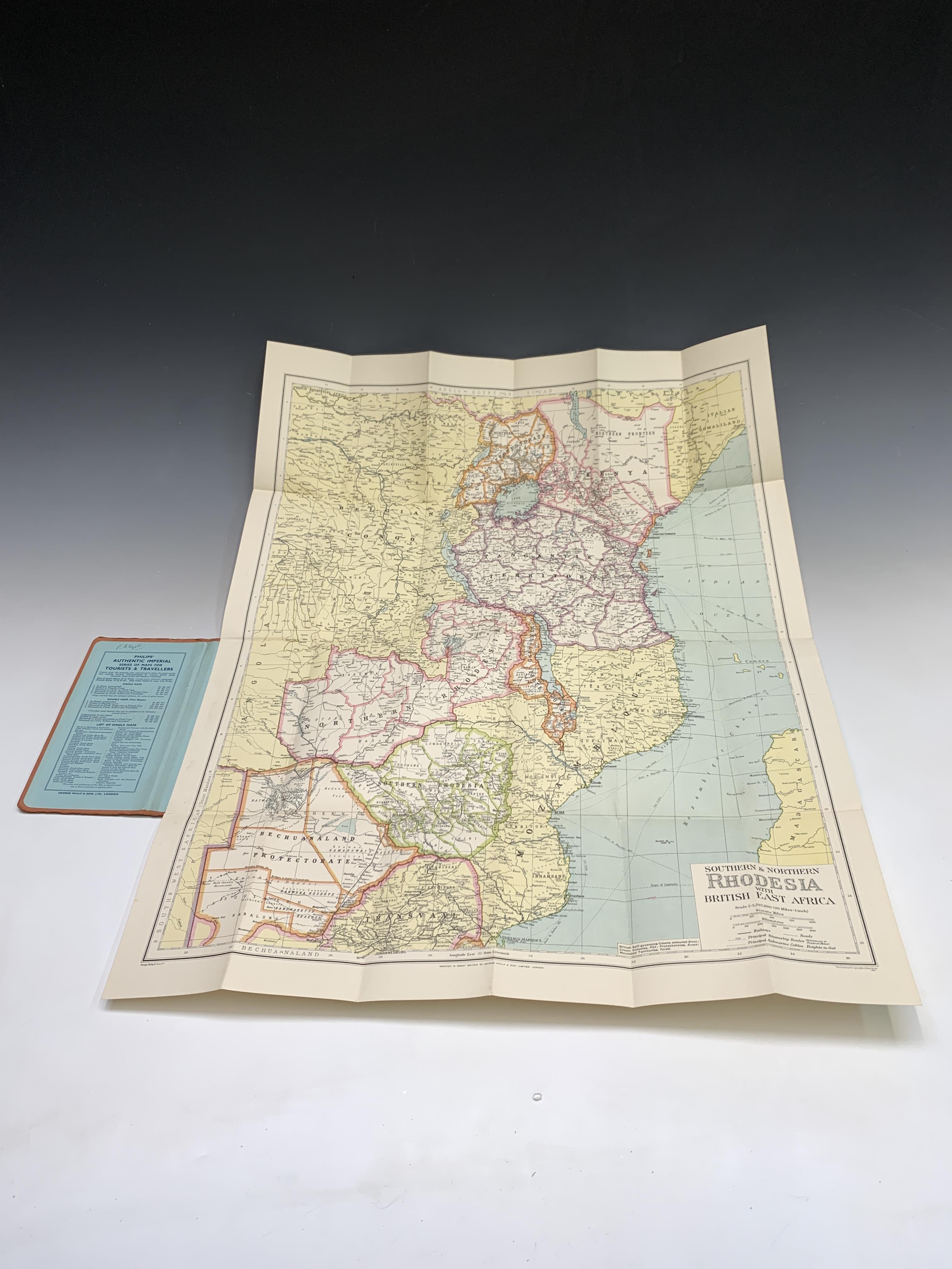Lot 1248 - MAPS Four folding maps, including Road Map