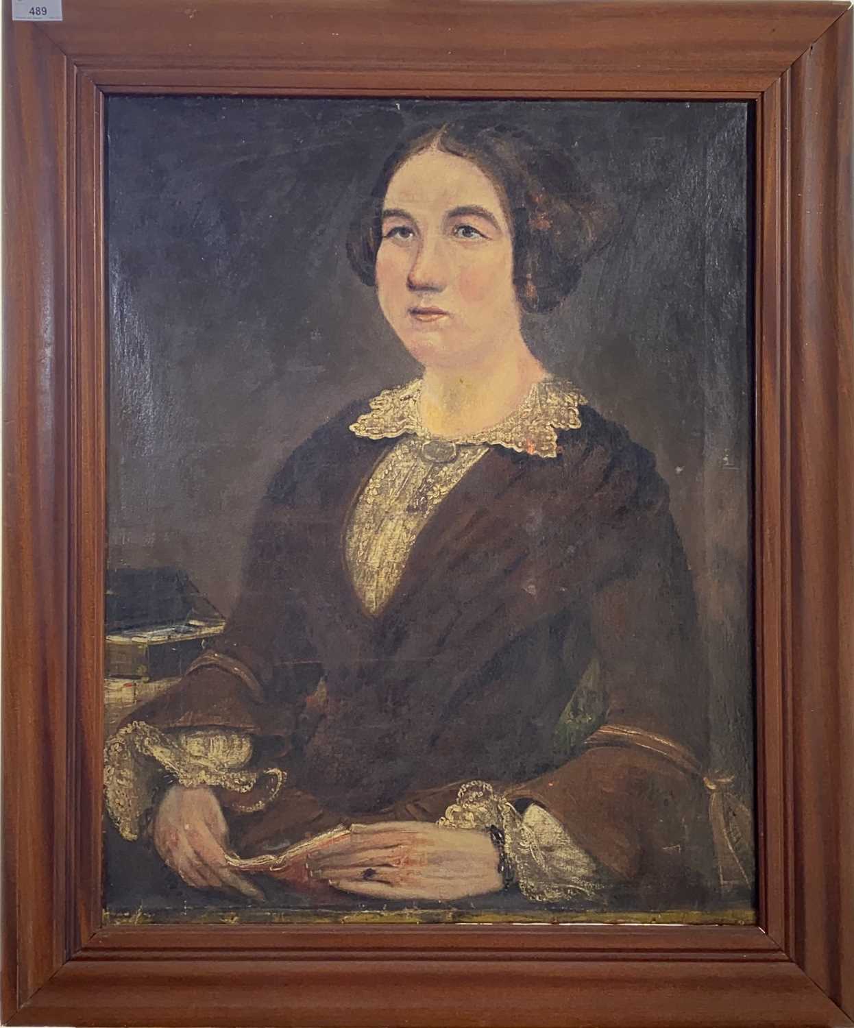 Lot 1489 - Portrait Oil on canvas 66 x 51cm