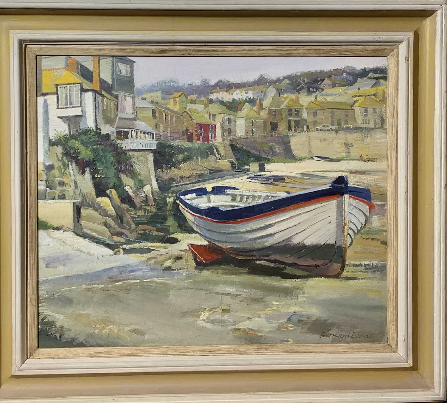 Lot 154 - Bernard EVANS (1929) Mousehole Oil on canvas