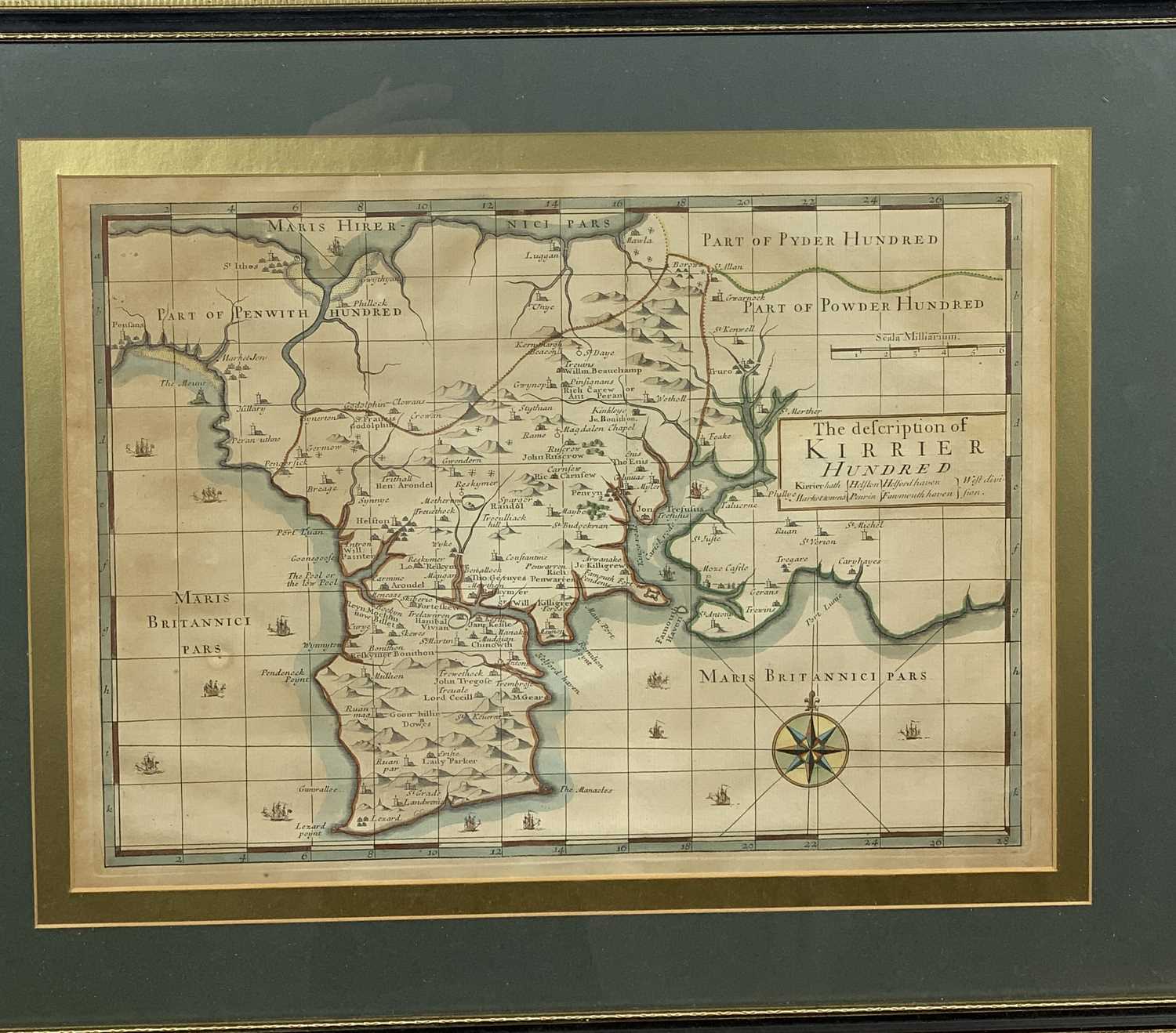 Lot 1562 - John NORDEN His county map and eight maps