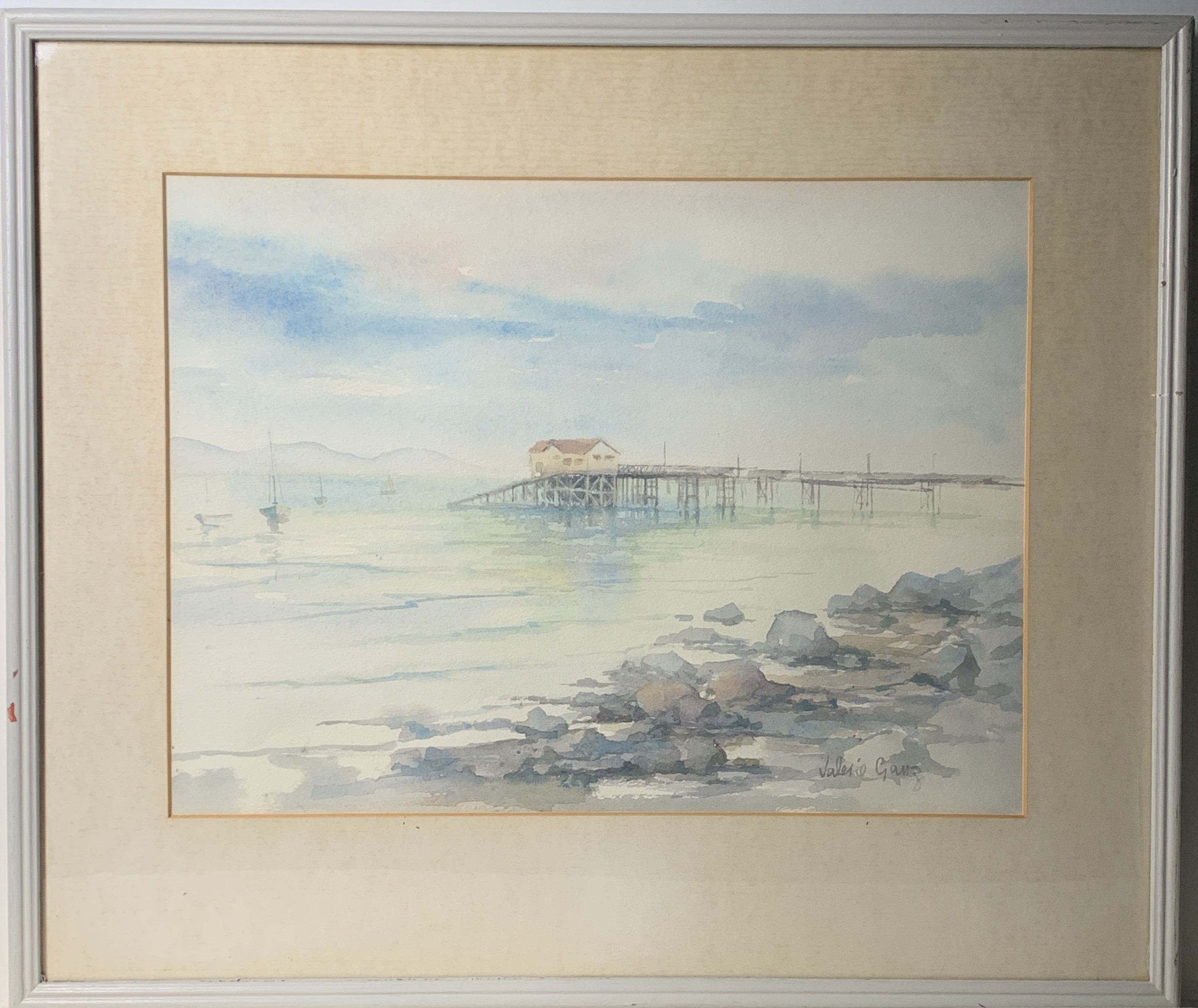 Lot 841 - Valerie GANZ (1936-2015) Mumbles Pier