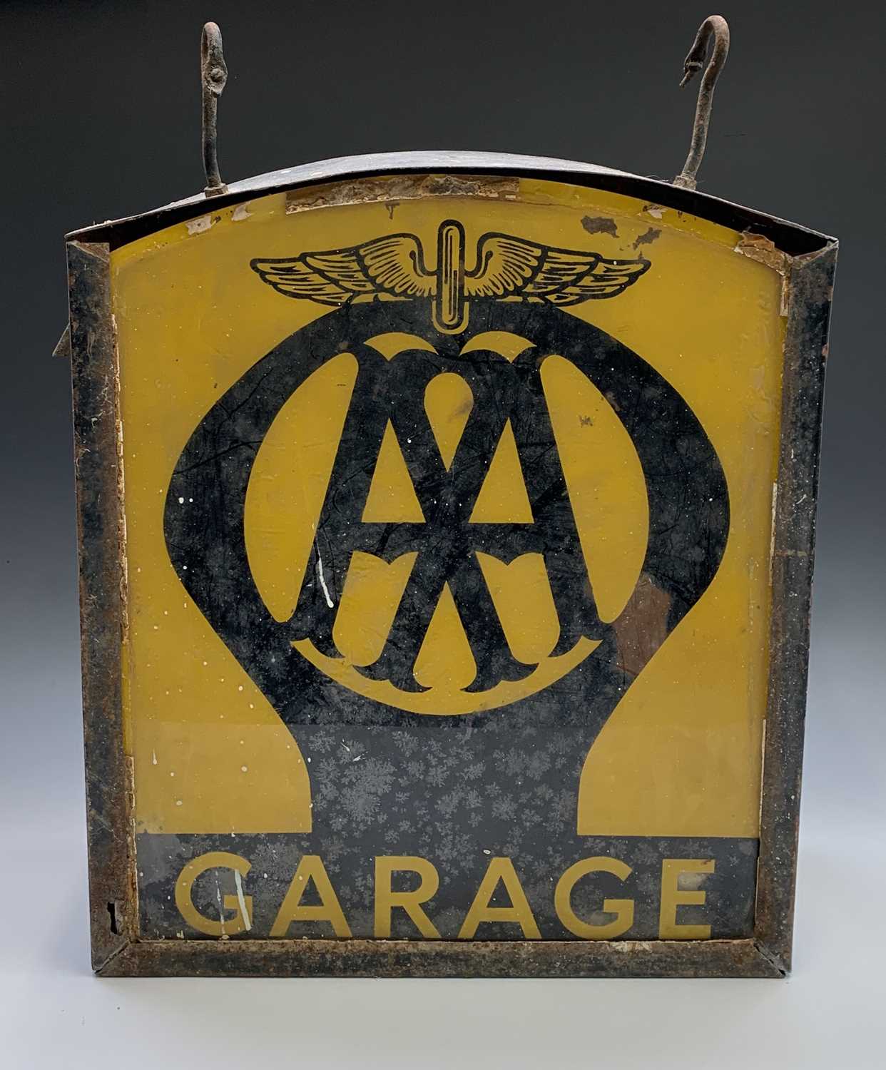 Lot 409 - An illuminated AA Garage sign. Height 72cm
