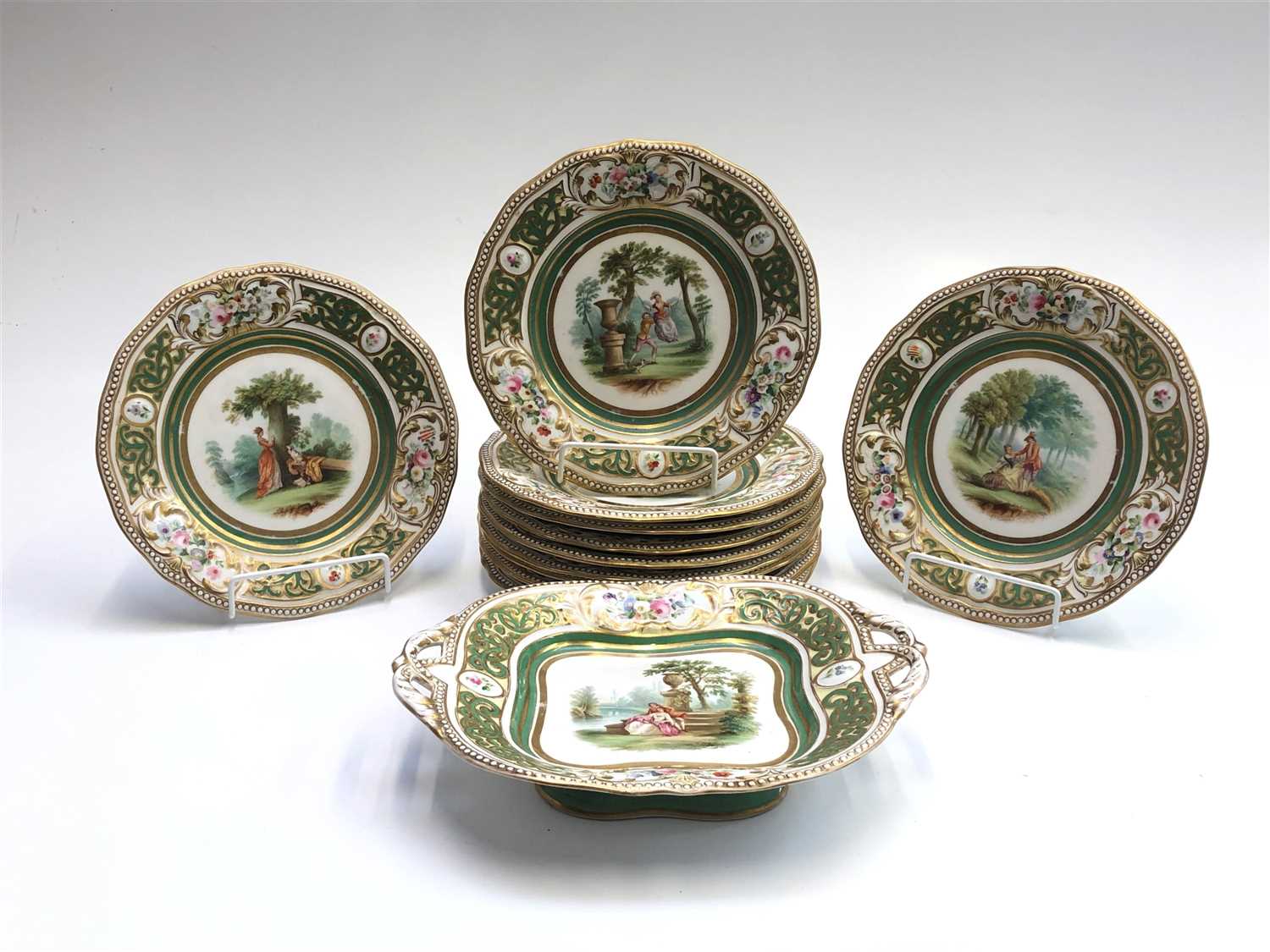 Lot 1020 - A 19th century Samuel Alcock porcelain