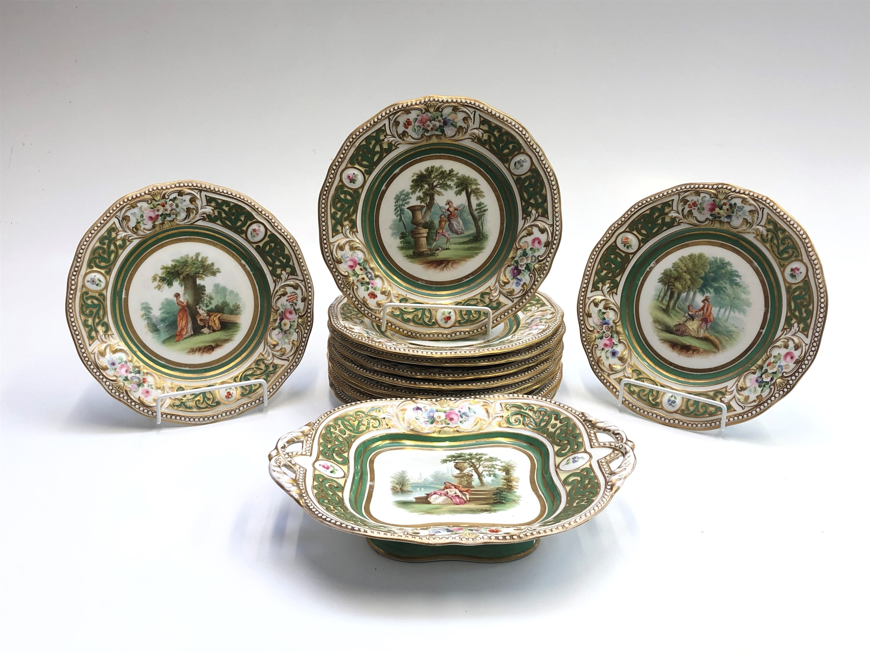 Lot 1020 - A 19th century Samuel Alcock porcelain