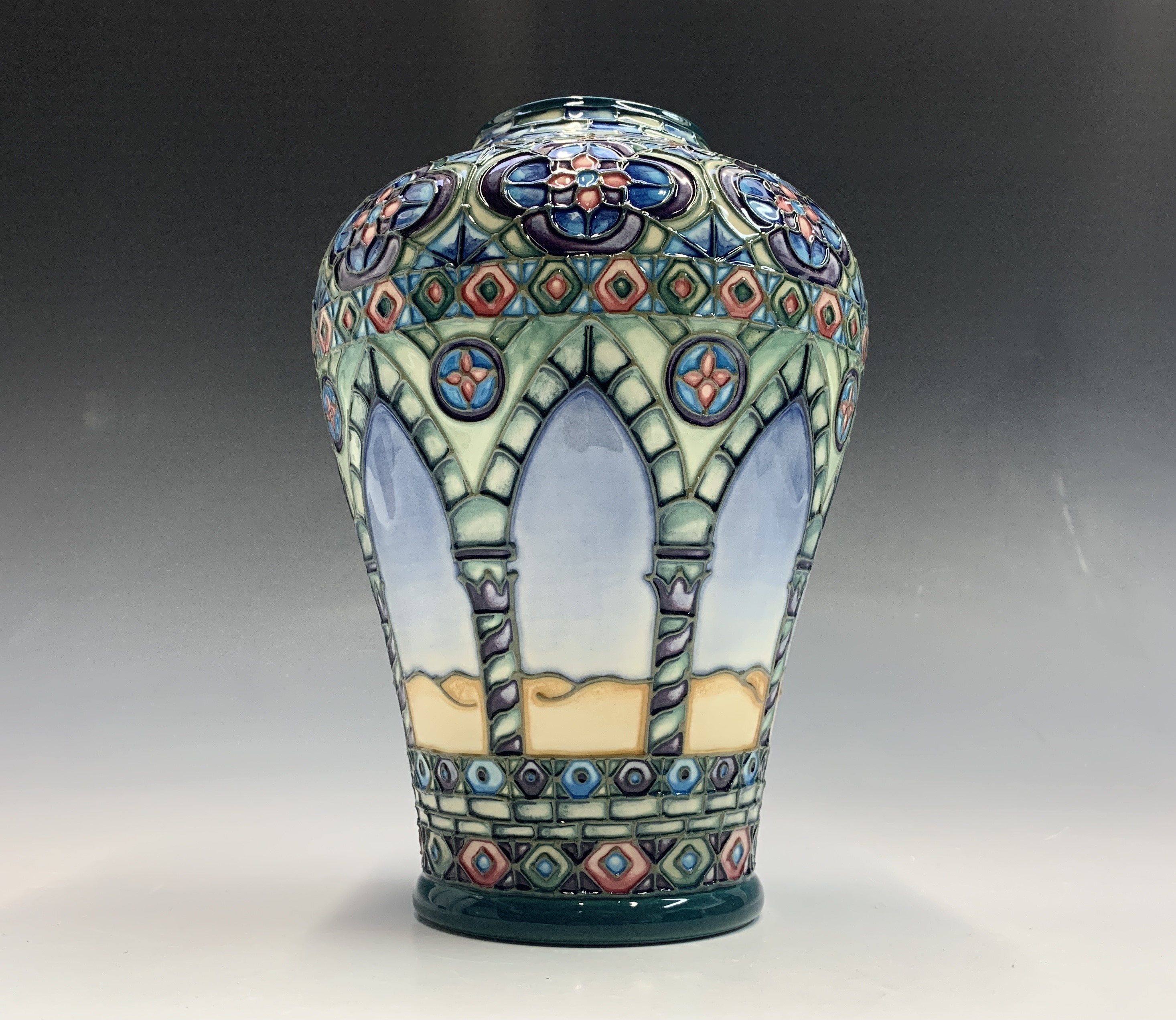 Lot 818 - A Moorcroft 'Meknes' pattern vase, designed