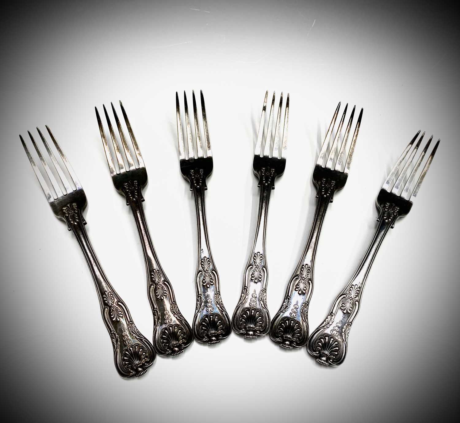 Lot 86 - A silver Hester Bateman bright-cut tablespoon
