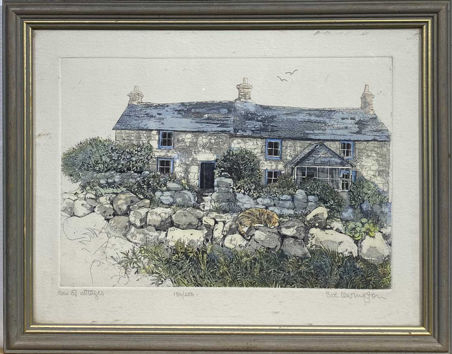 Lot 330 - Sue LEWINGTON (1956) 'Row of Cottages'