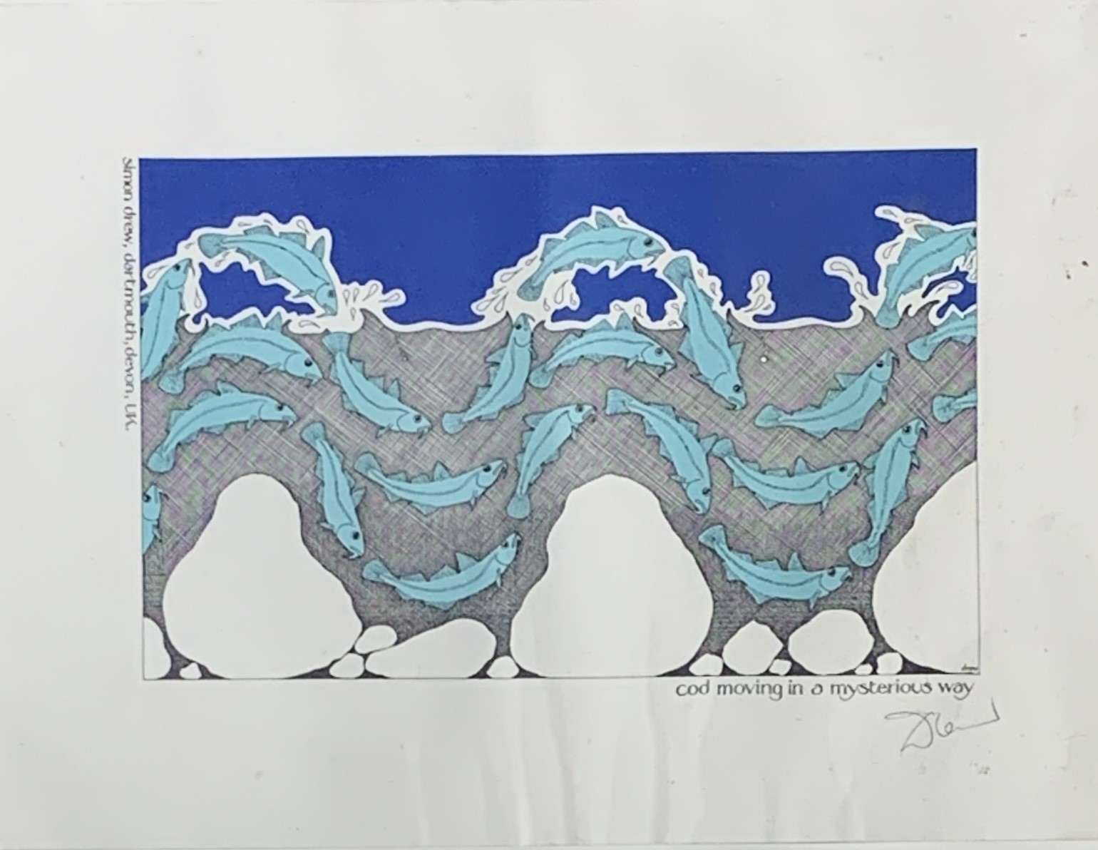 Lot 725 - Simon DREW (1952) Two ink cartoons each 30 x