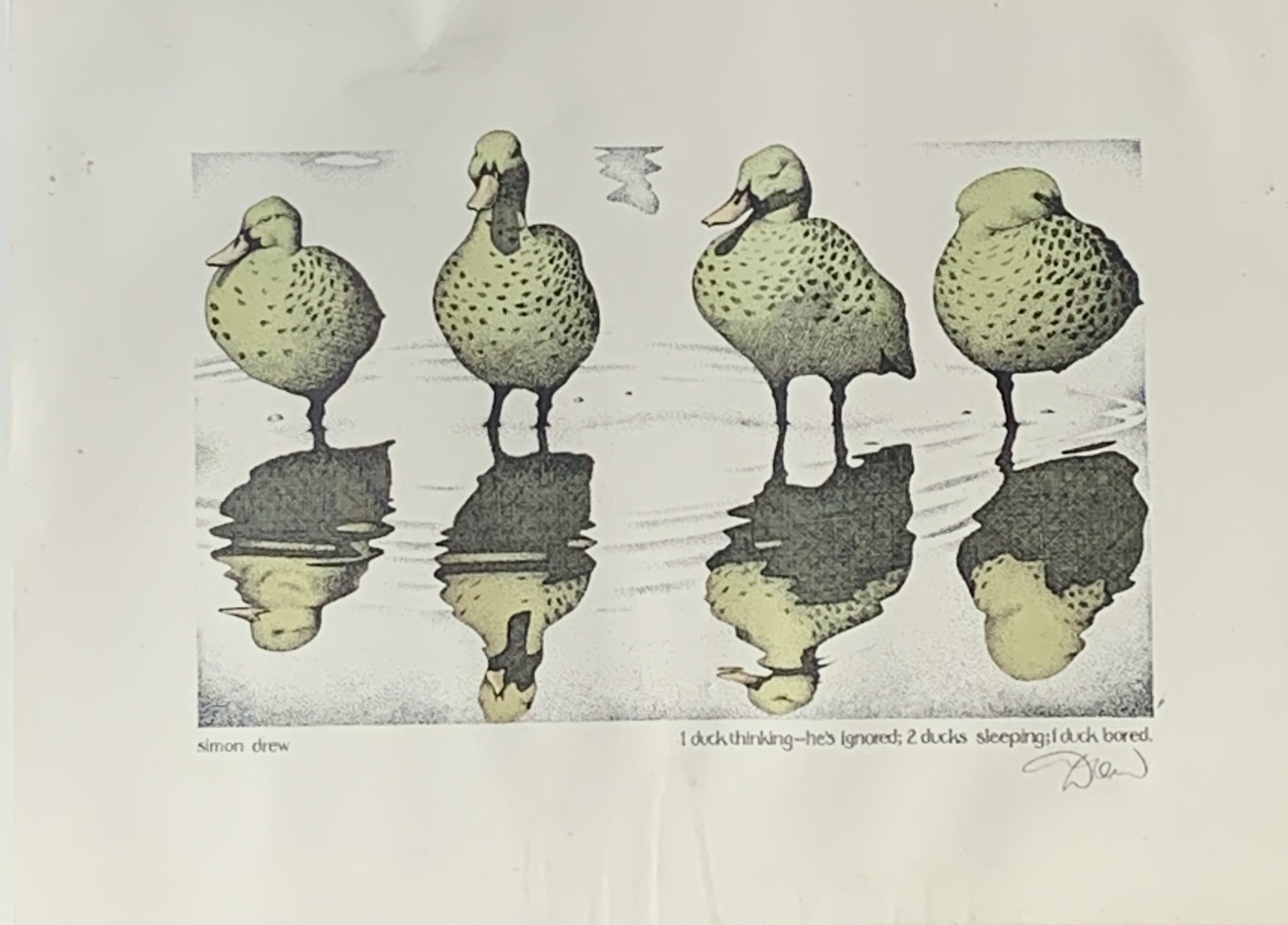 Lot 725 - Simon DREW (1952) Two ink cartoons each 30 x