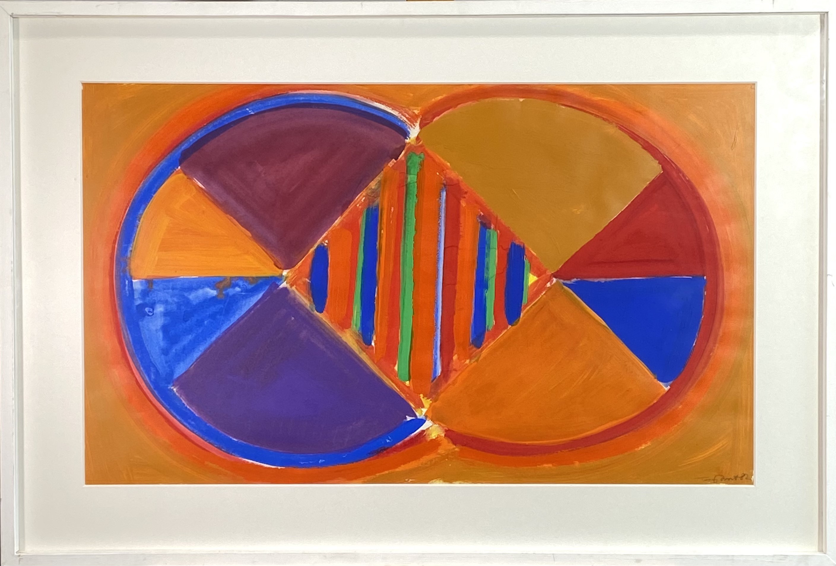Lot 53 - Sir Terry FROST (1915-2003) Two Suns Acrylic