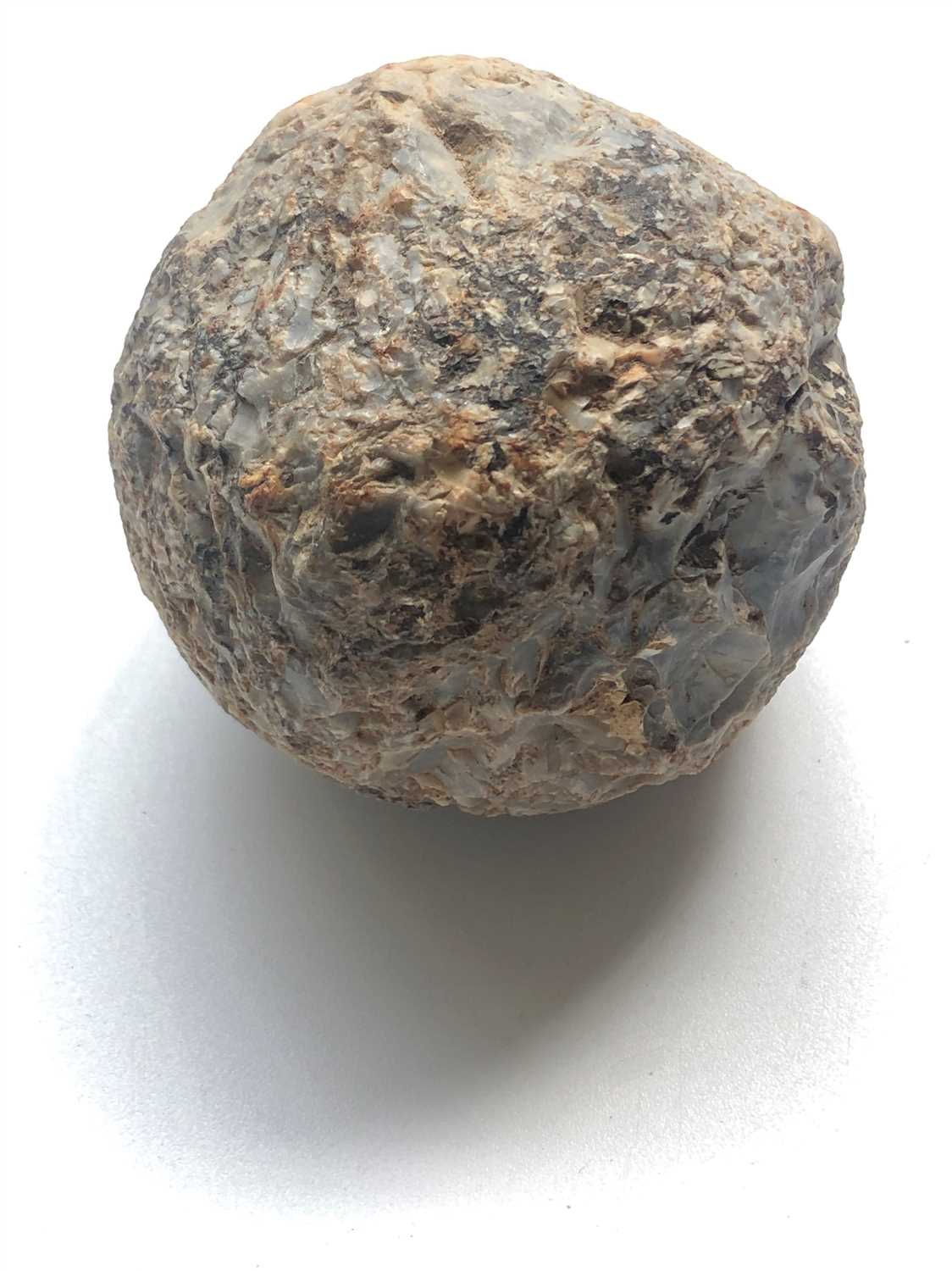 Lot 392 - Upper Paleolithic Bollas sphere, chert, B.