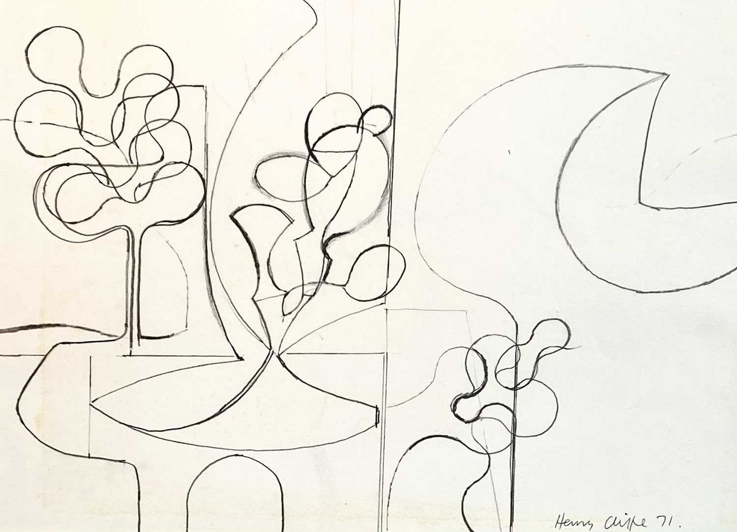 Lot 813 - Henry CLIFFE (1919-1983) Landscape Abstract