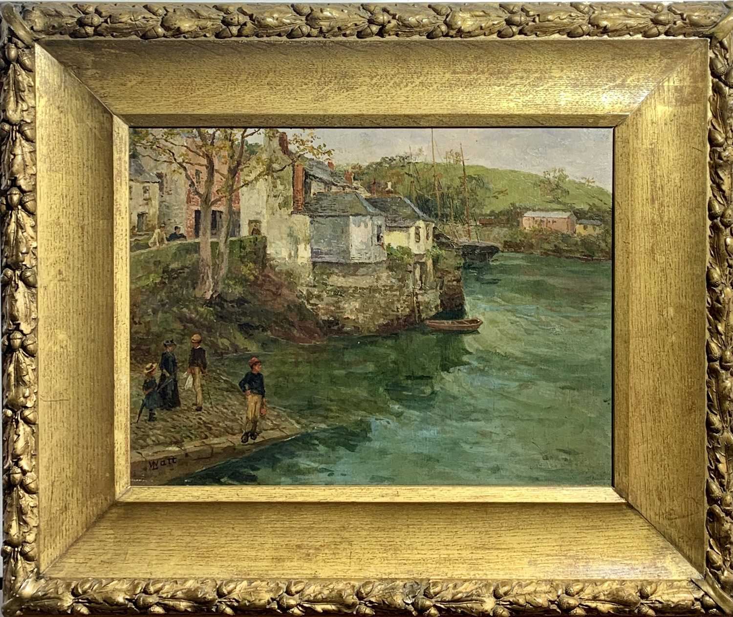 Lot 806 - Linnie WATT (act.1875-1908) Creek Oil on