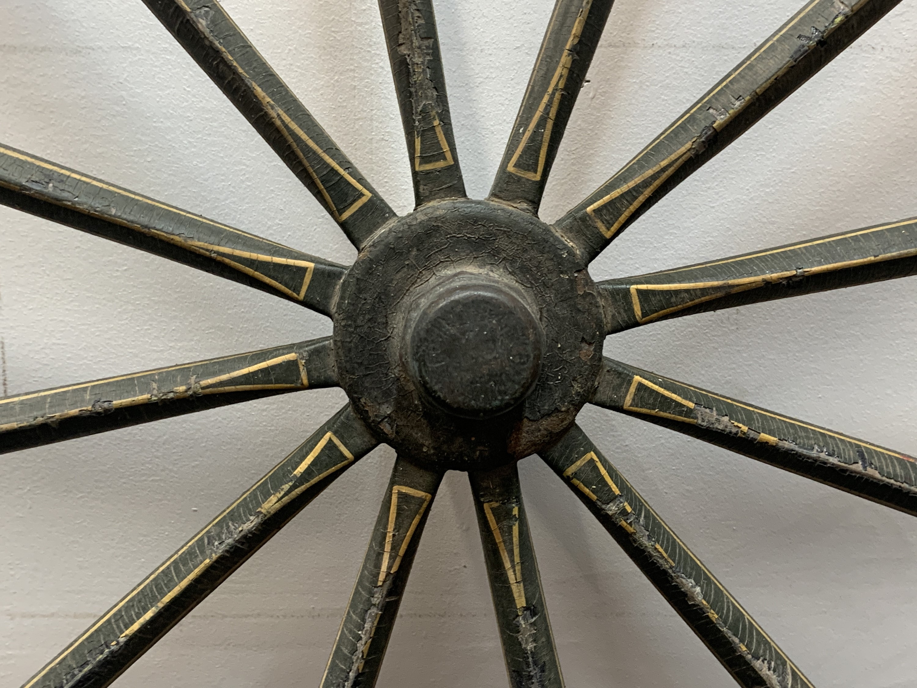 Lot 182 - A pair of Victorian carriage wheels, with