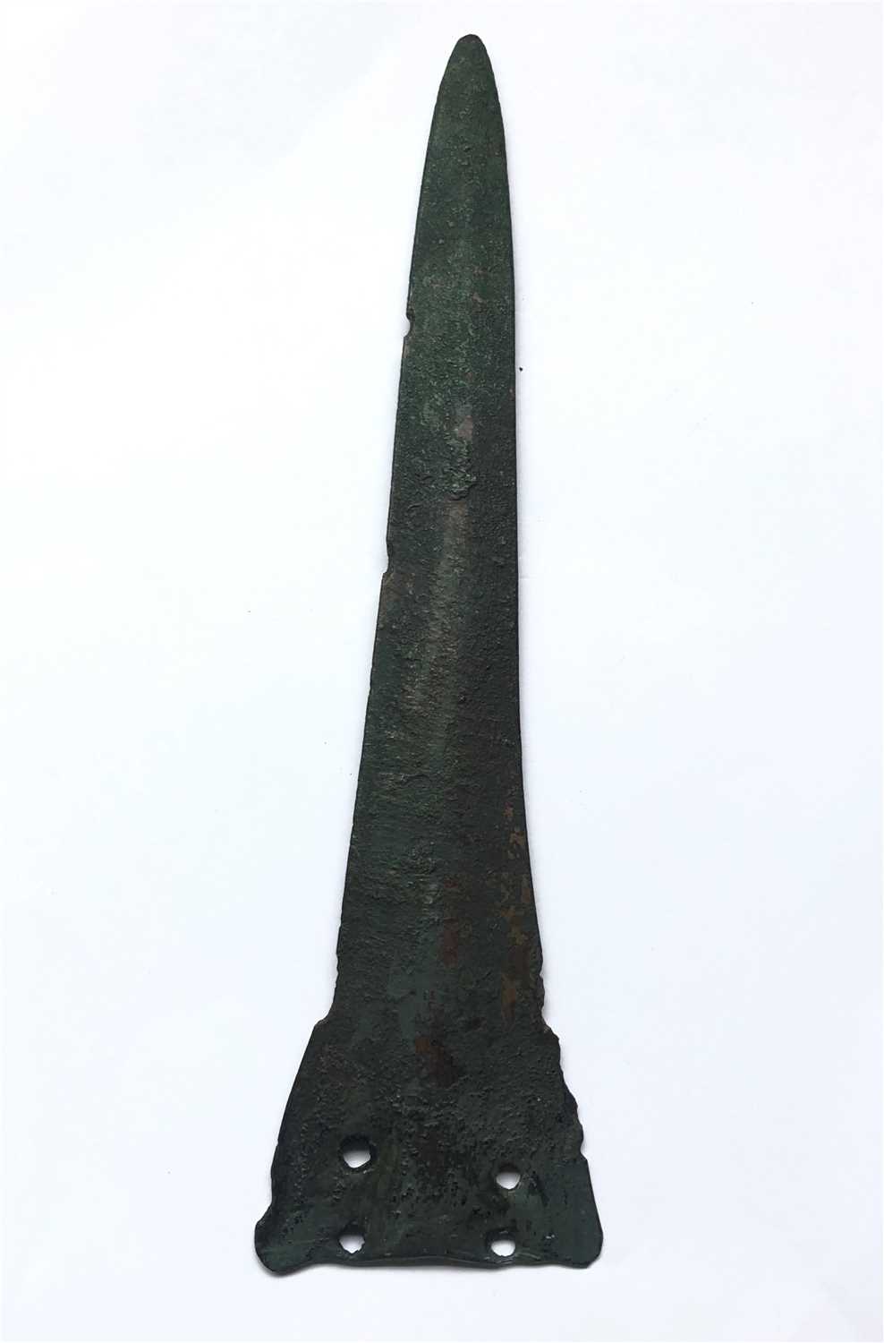 Lot 466 - Bronze Age ribbed dagger bronze, H.D.