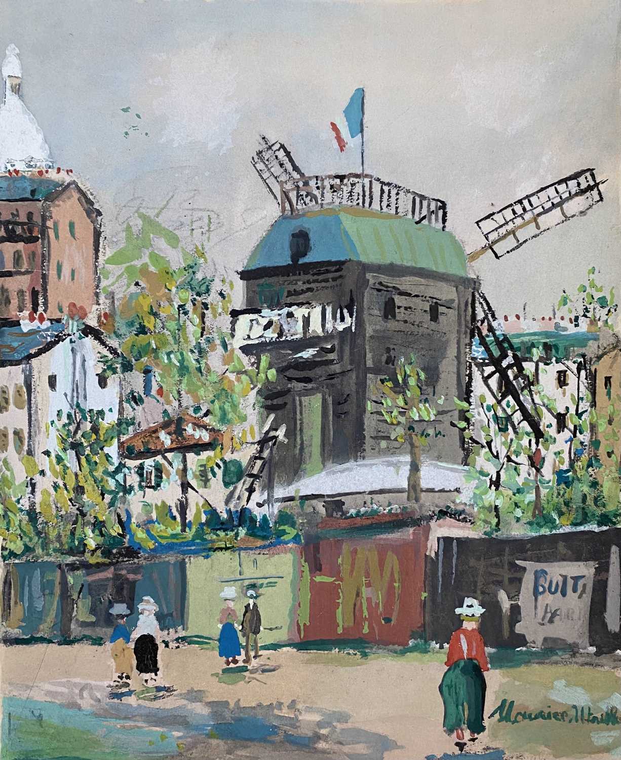Lot 808 - Maurice UTRILLO (1883-1955) Le Moulin De La