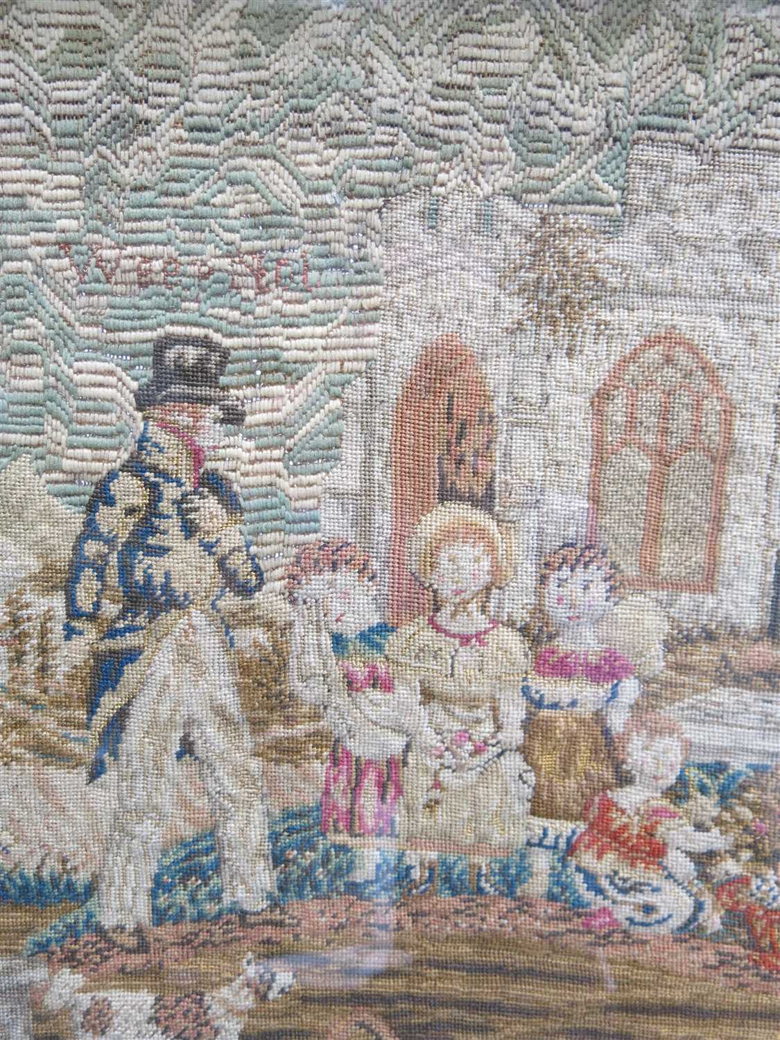 Lot 3211 - A Victorian needlepoint and woolwork