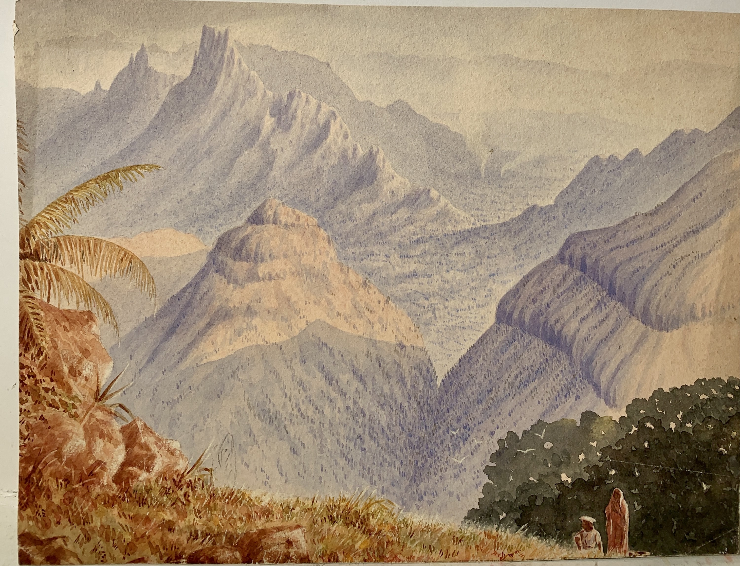 Lot 578 - Two 19th century drawings, eel traps and a