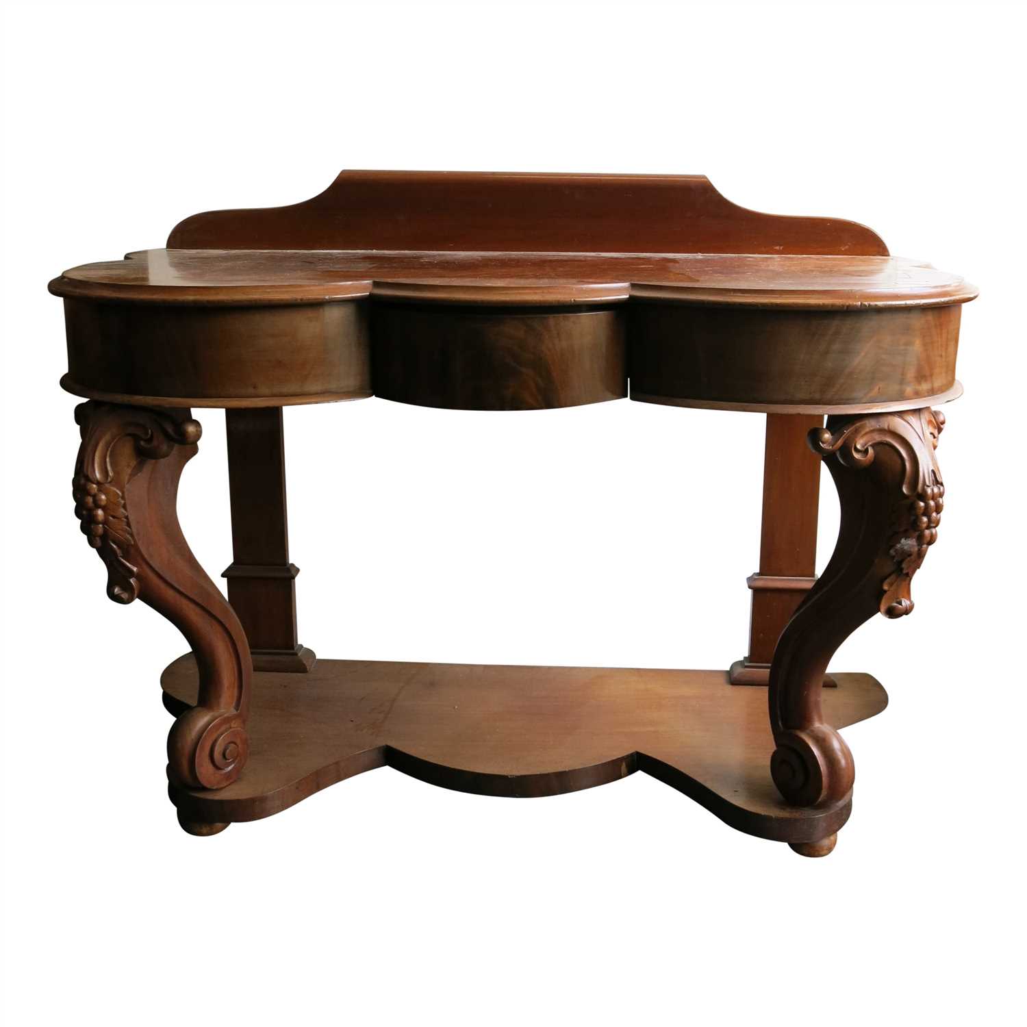 Lot 3448 - A Victorian mahogany washstand, height 86cm,