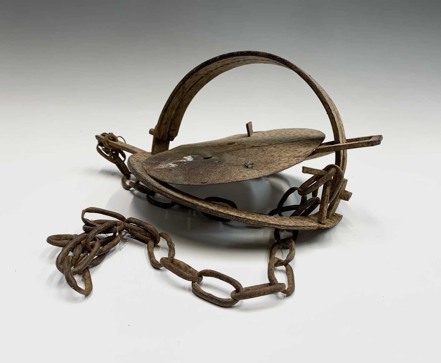 Lot 370 - An early 20th century pole trap, with domed