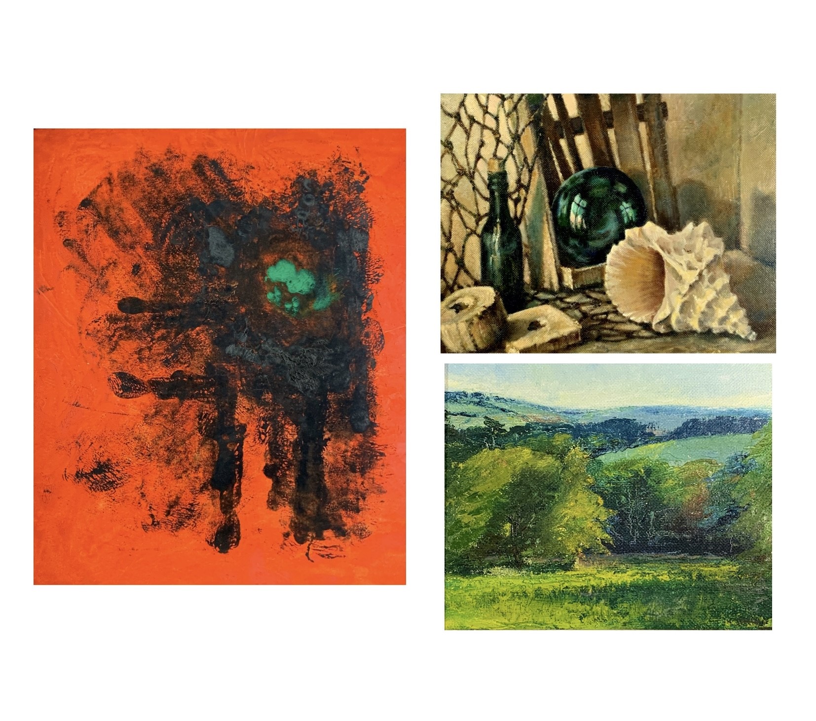 Three oil paintings Condition report The - auctions & price archive