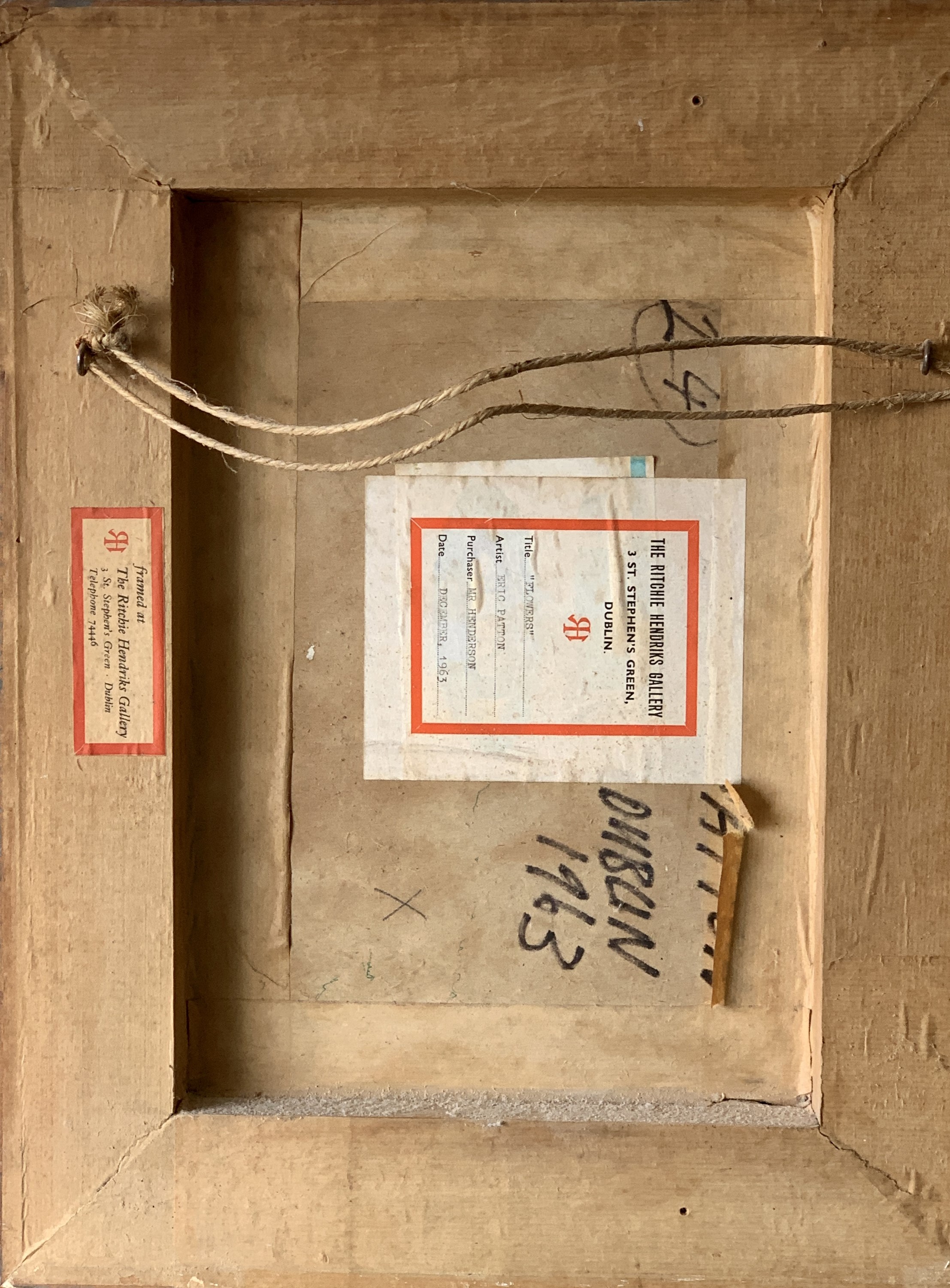 Lot 1039 - Eric PATTON (1925-2004) Flowers Oil on