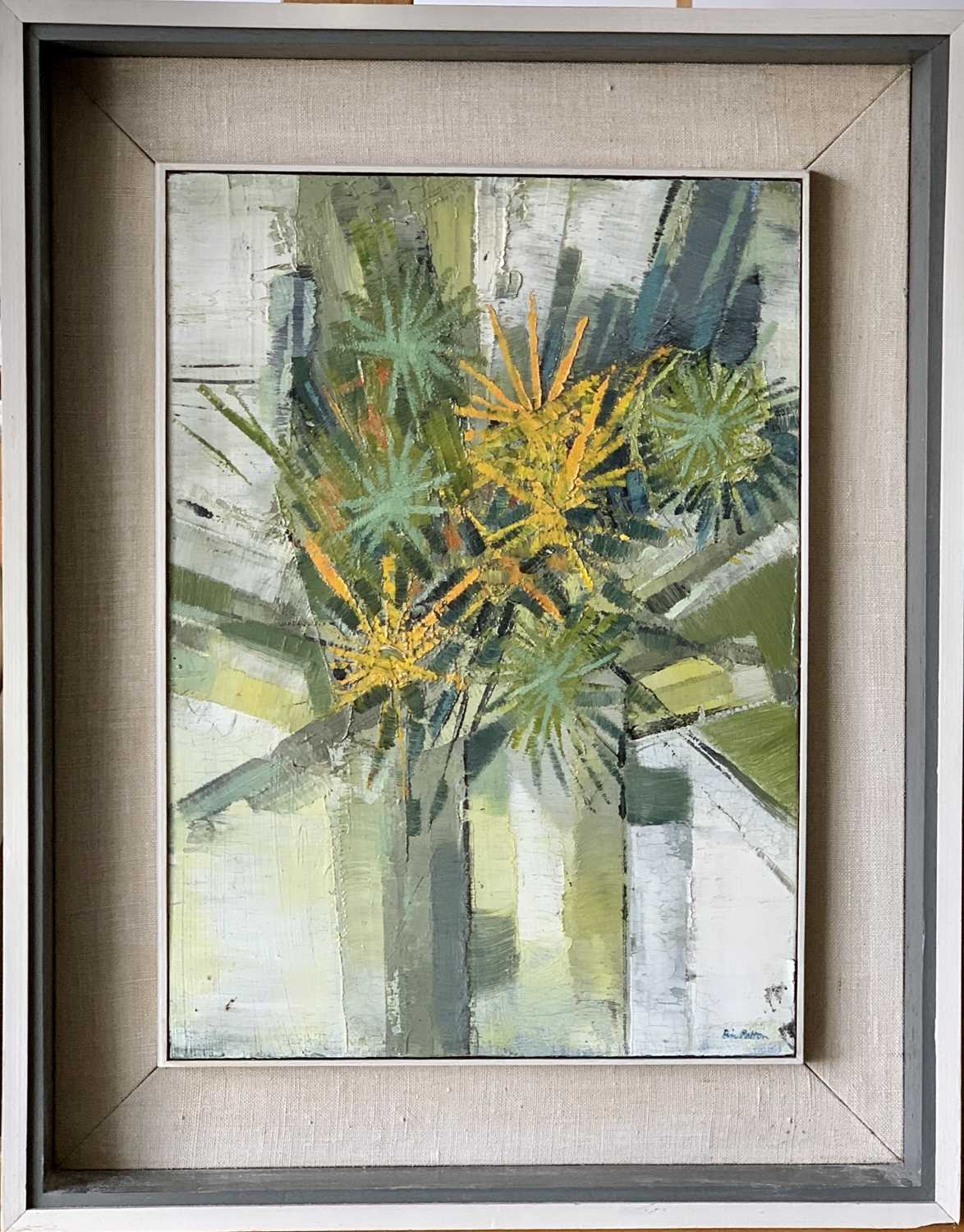 Lot 1039 - Eric PATTON (1925-2004) Flowers Oil on