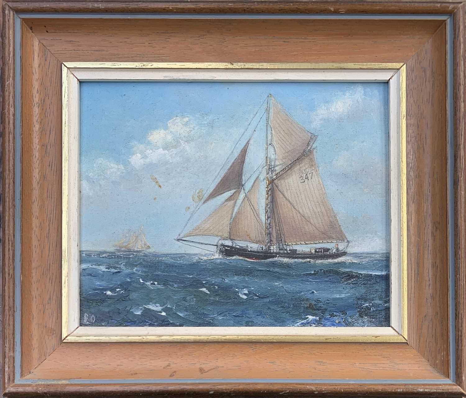 Lot 1475 - Cornish Harbour Scene, Watercolour and two