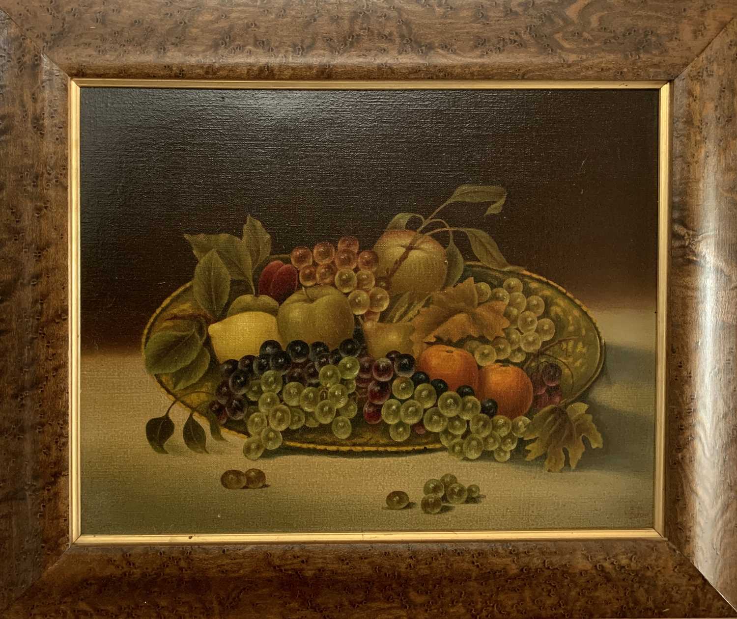 Lot 1061 - Edwin STEELE Still Life with Fruit Oil on