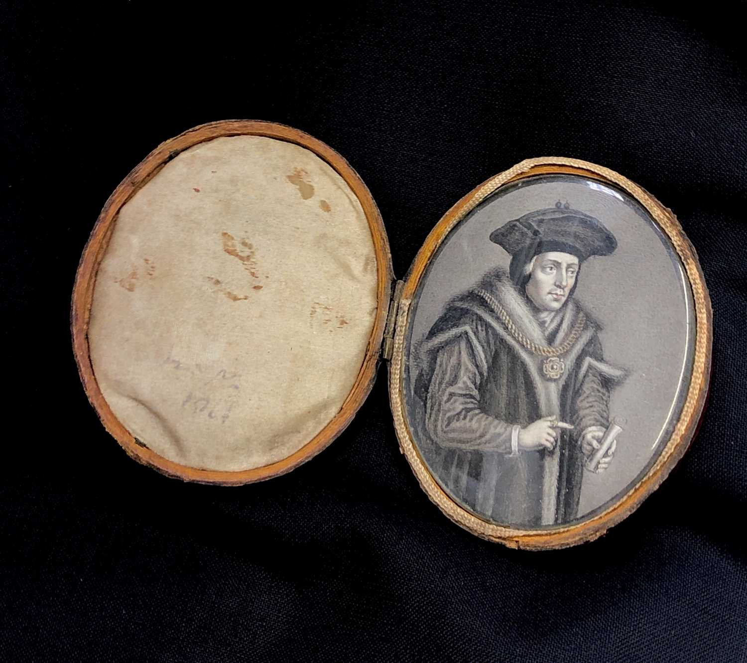 Lot 2450 - A 16th century portrait miniature pencil