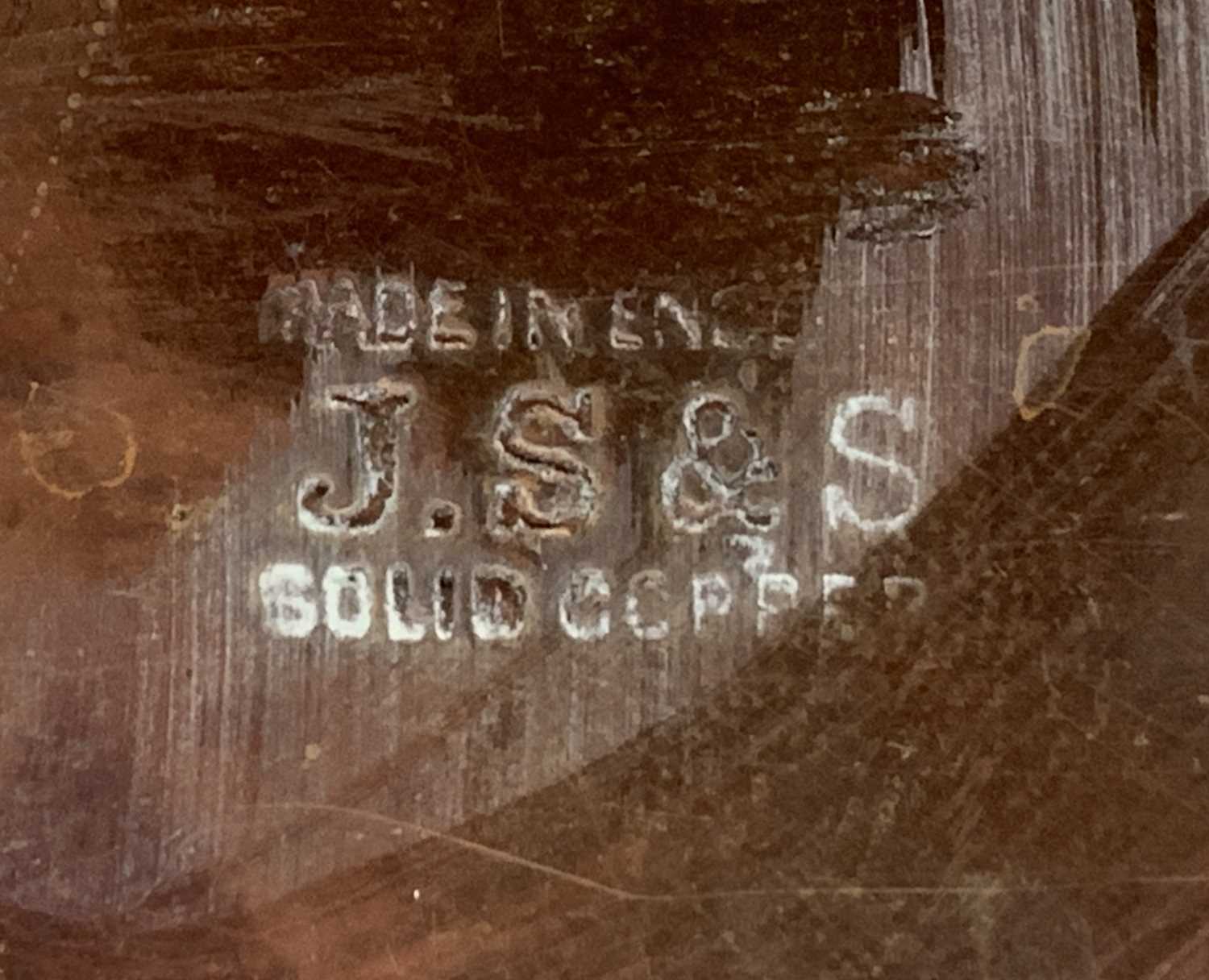 Lot 573 - Two Joseph Sankey and Sons planished copper