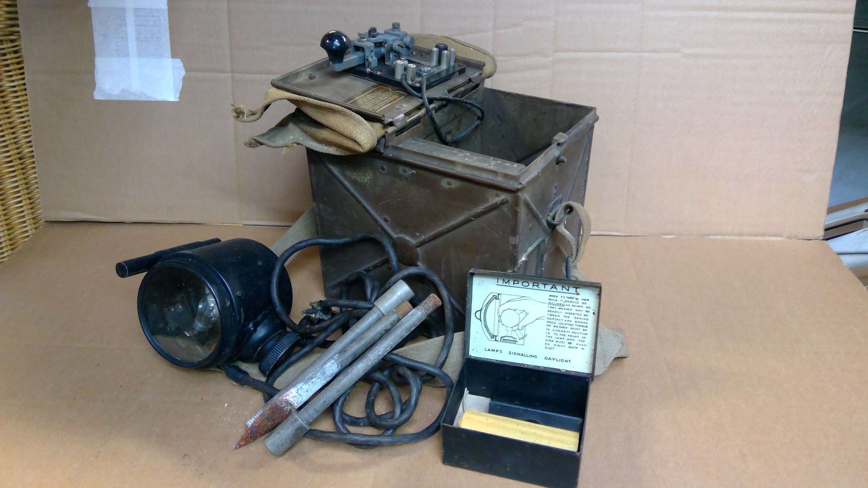 Vintage WW2 signaling box including morse-code,... - auctions & price ...