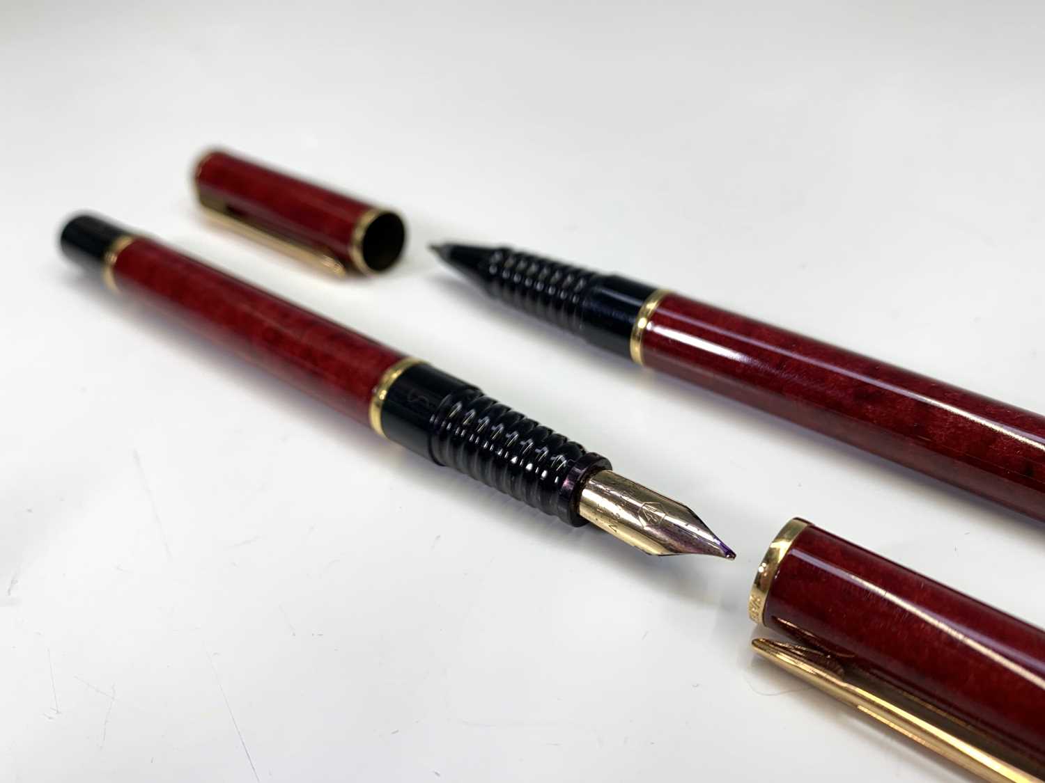 Lot 1156 - A Waterman Laureat Red fountain pen and