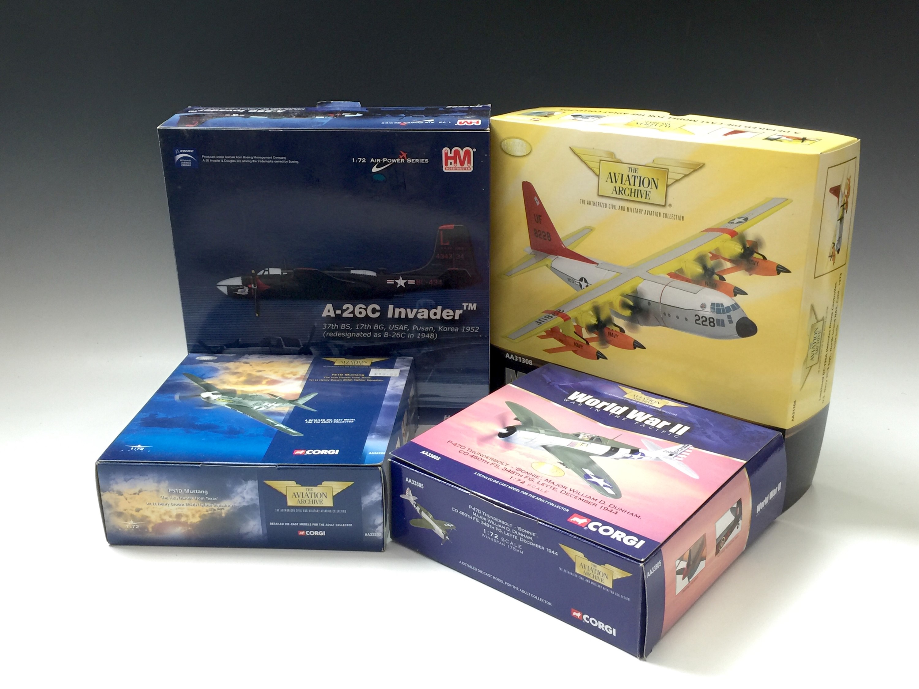 Lot 635 - Corgi Aviation Archive Die Cast USA Aircraft