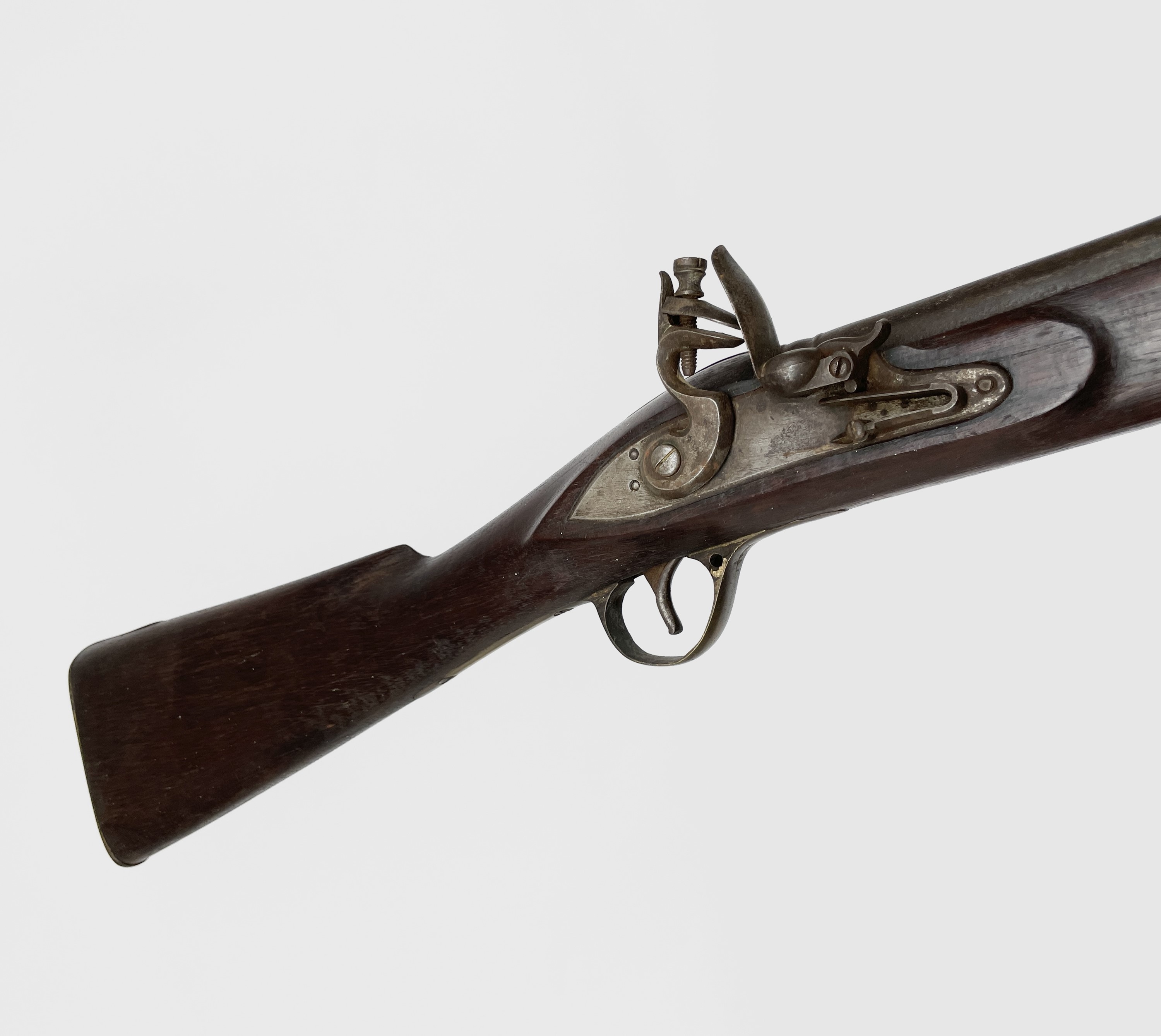 Lot 1035 - An Indian flintlock musket, circa 1900, the